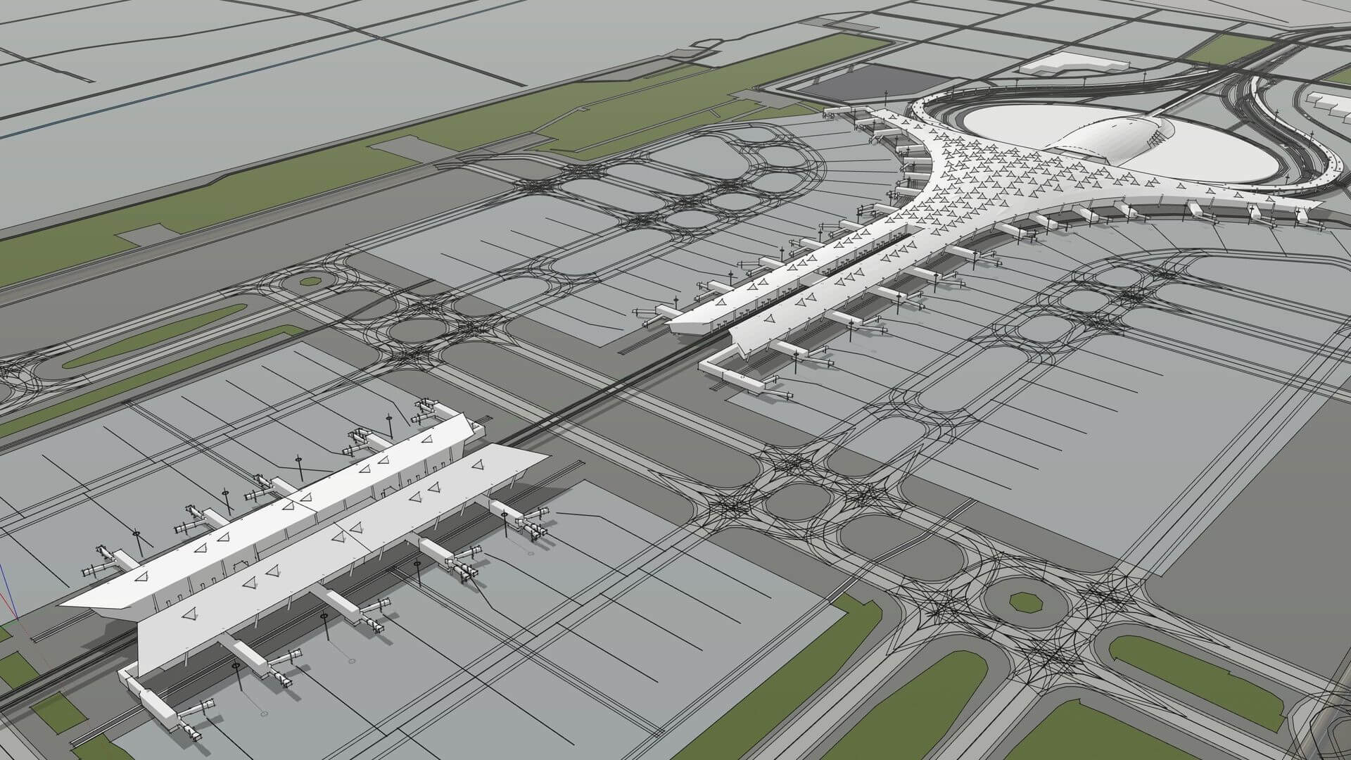Beijing Capital International Airport - PEK 3D Model by 3dcitymodels