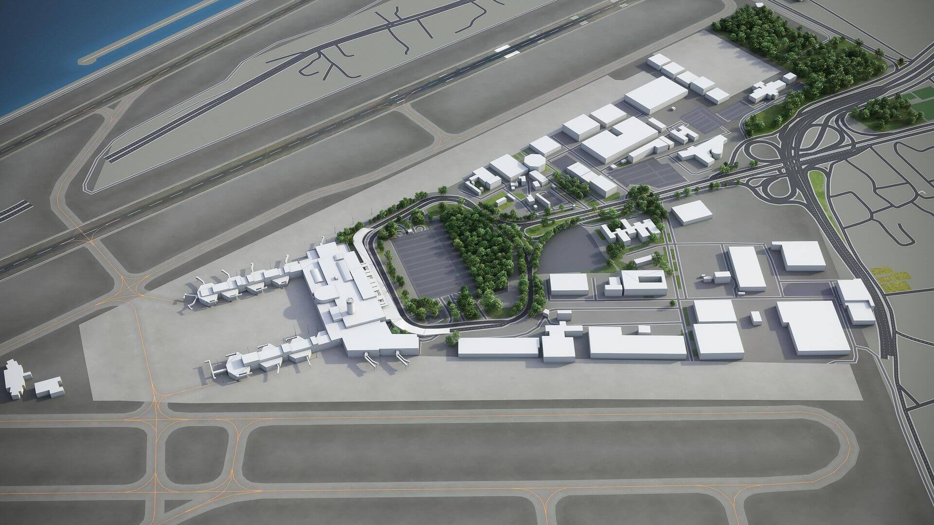 Beirut - Rafic Hariri International Airport - BEY 3D Model by 3dcitymodels