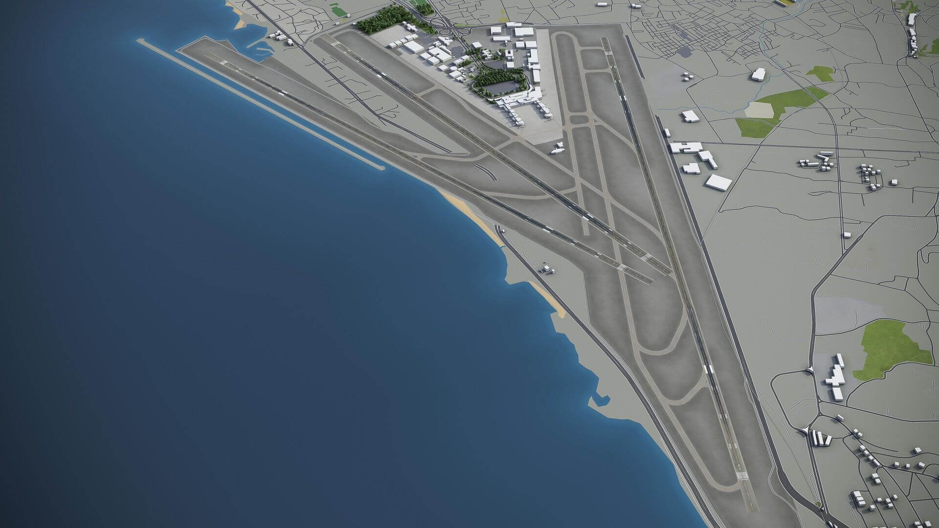 Beirut - Rafic Hariri International Airport - BEY 3D Model by 3dcitymodels
