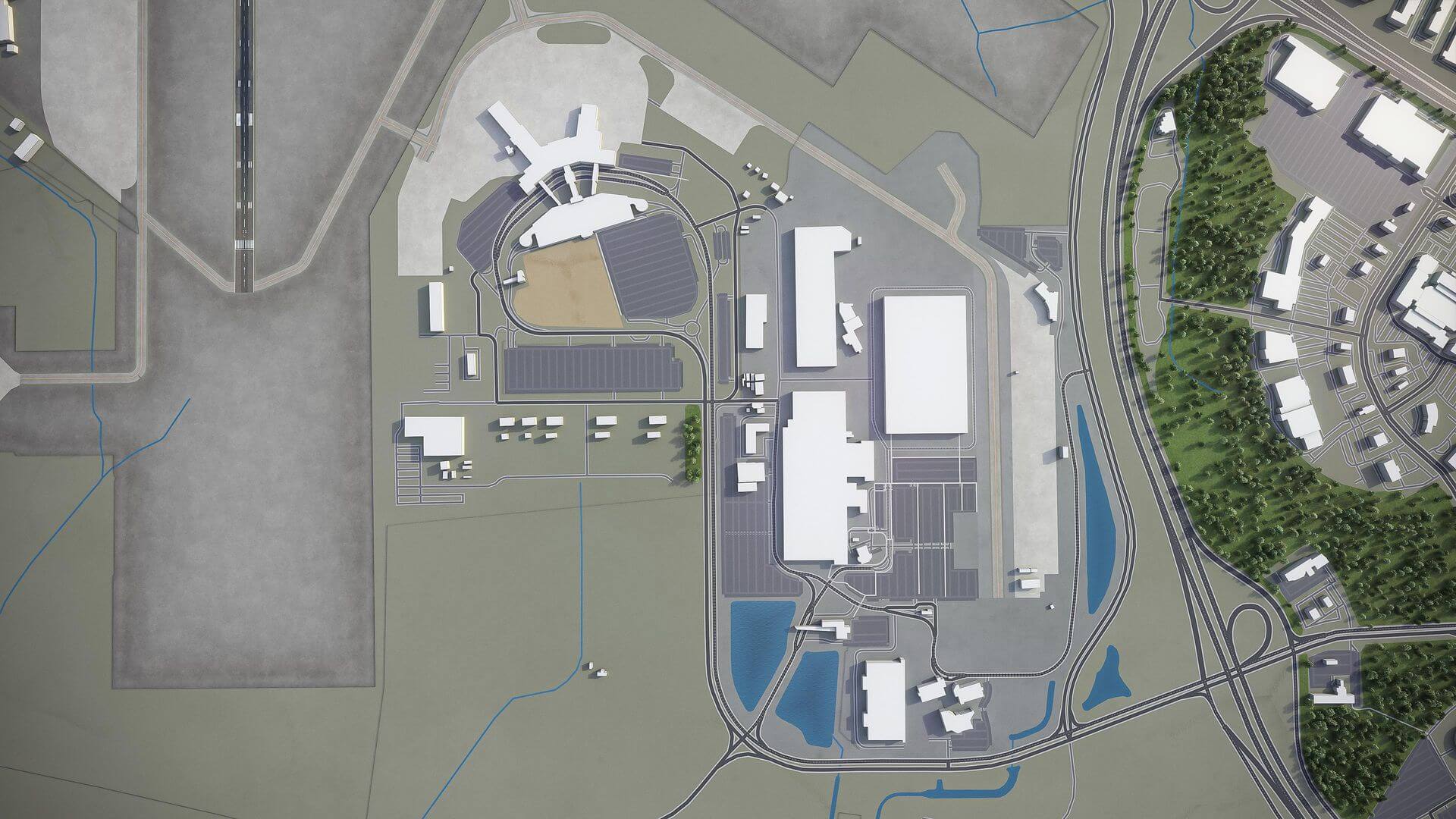 Charleston International Airport - CHS 3D Model by 3dcitymodels