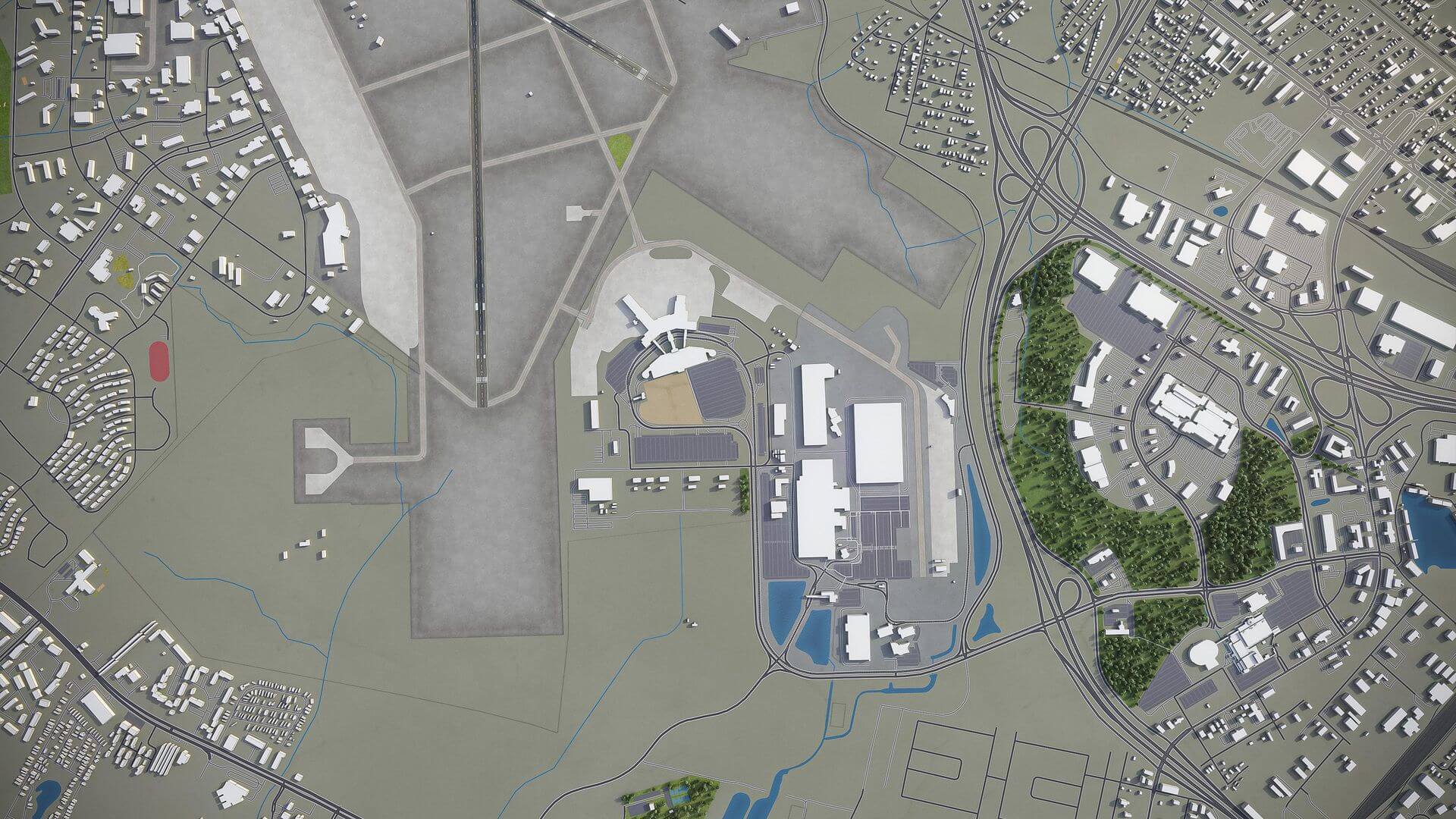 Charleston International Airport - CHS 3D Model by 3dcitymodels
