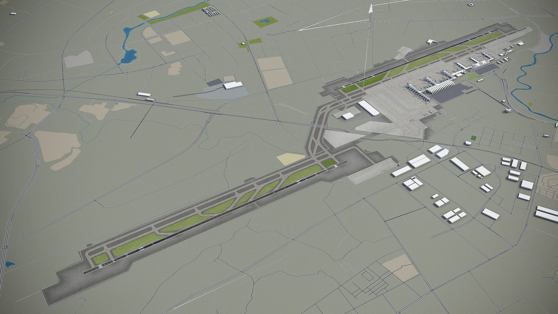 Chengdu Shuangliu International Airport - CTU 3D Model by 3dcitymodels