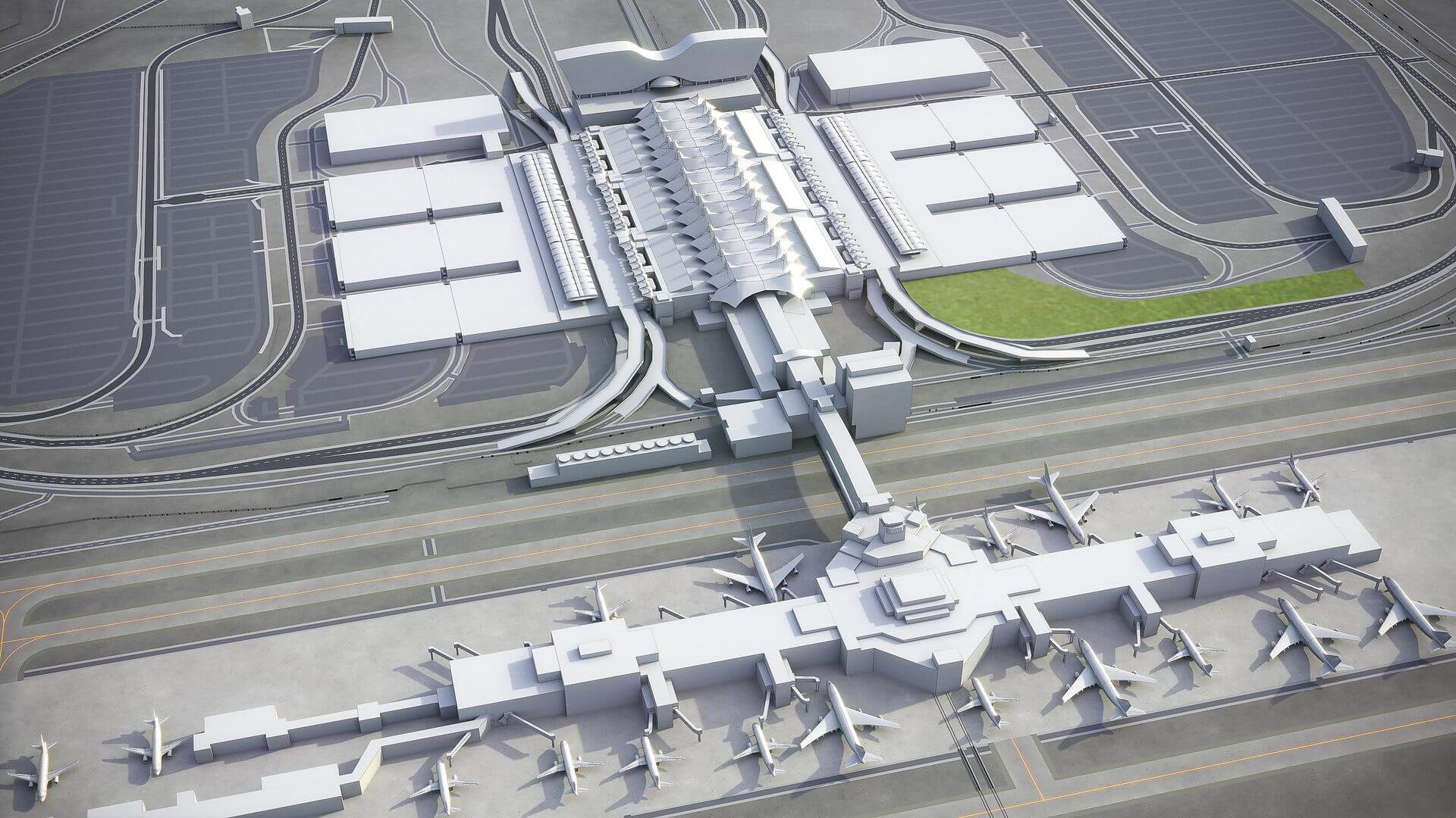 Denver International Airport - DEN 3D Model by 3dcitymodels