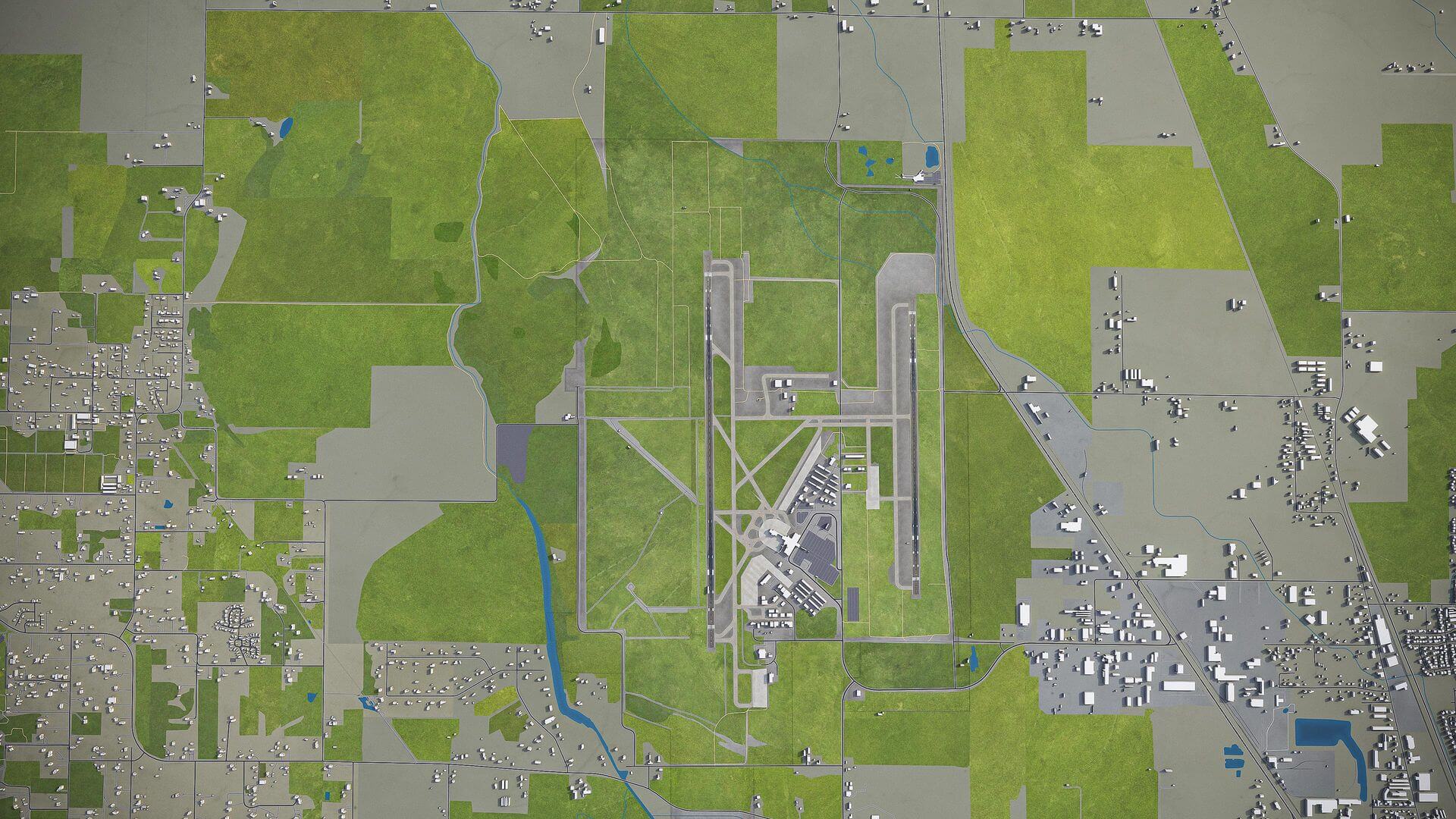 Eugene Airport - EUG 3D Model by 3dcitymodels