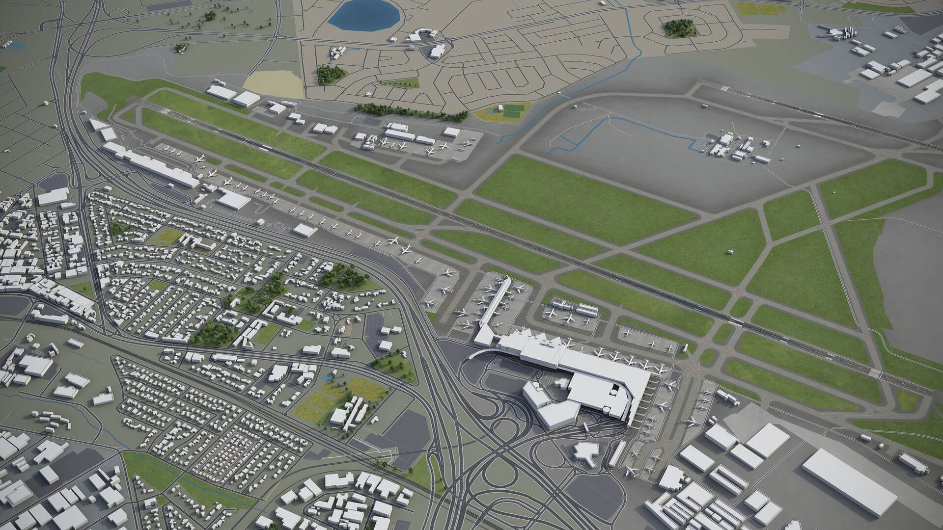 Johannesburg - O.R. Tambo International Airport - JNB 3D Model by ...