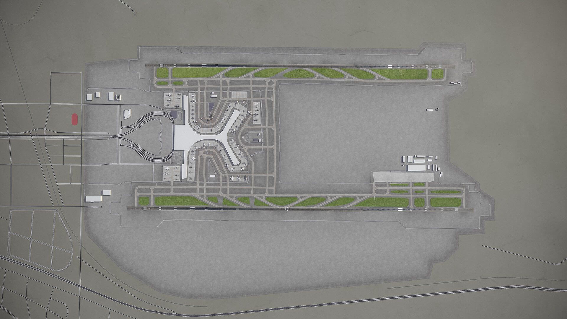 Kunming Changshui International Airport - KMG 3D Model by 3dcitymodels