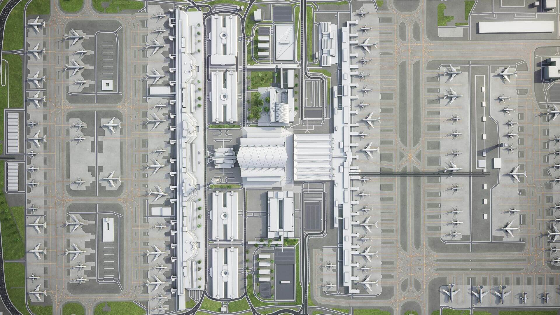Munich International Airport - MUC 3D Model by 3dcitymodels