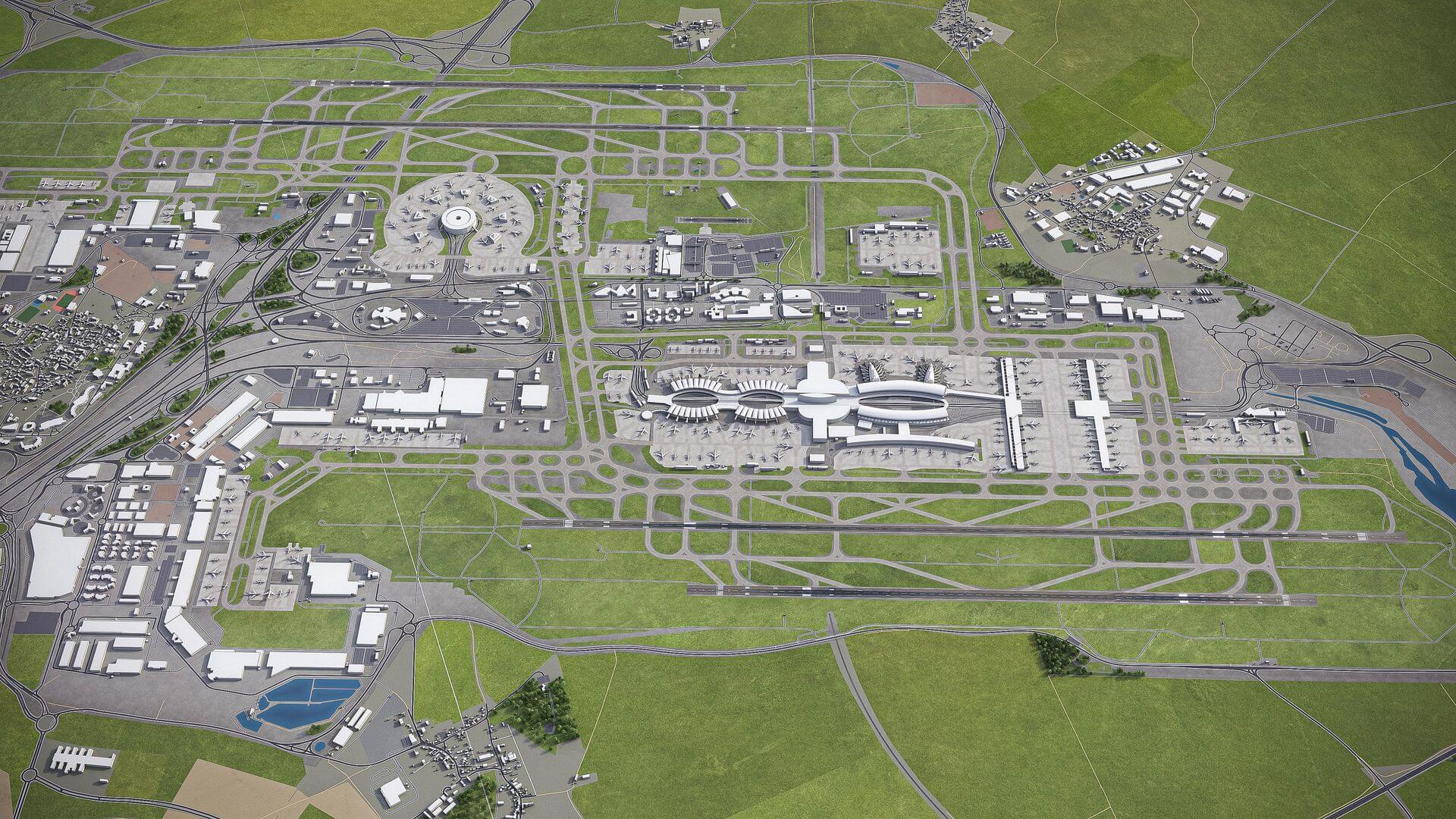 Charles De Gaulle Airport Runway Map
