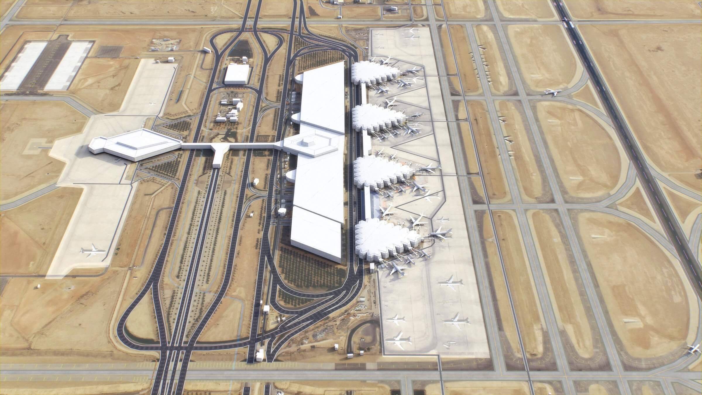 Riyadh King Khalid Airport - RUH 3D Model by 3dcitymodels
