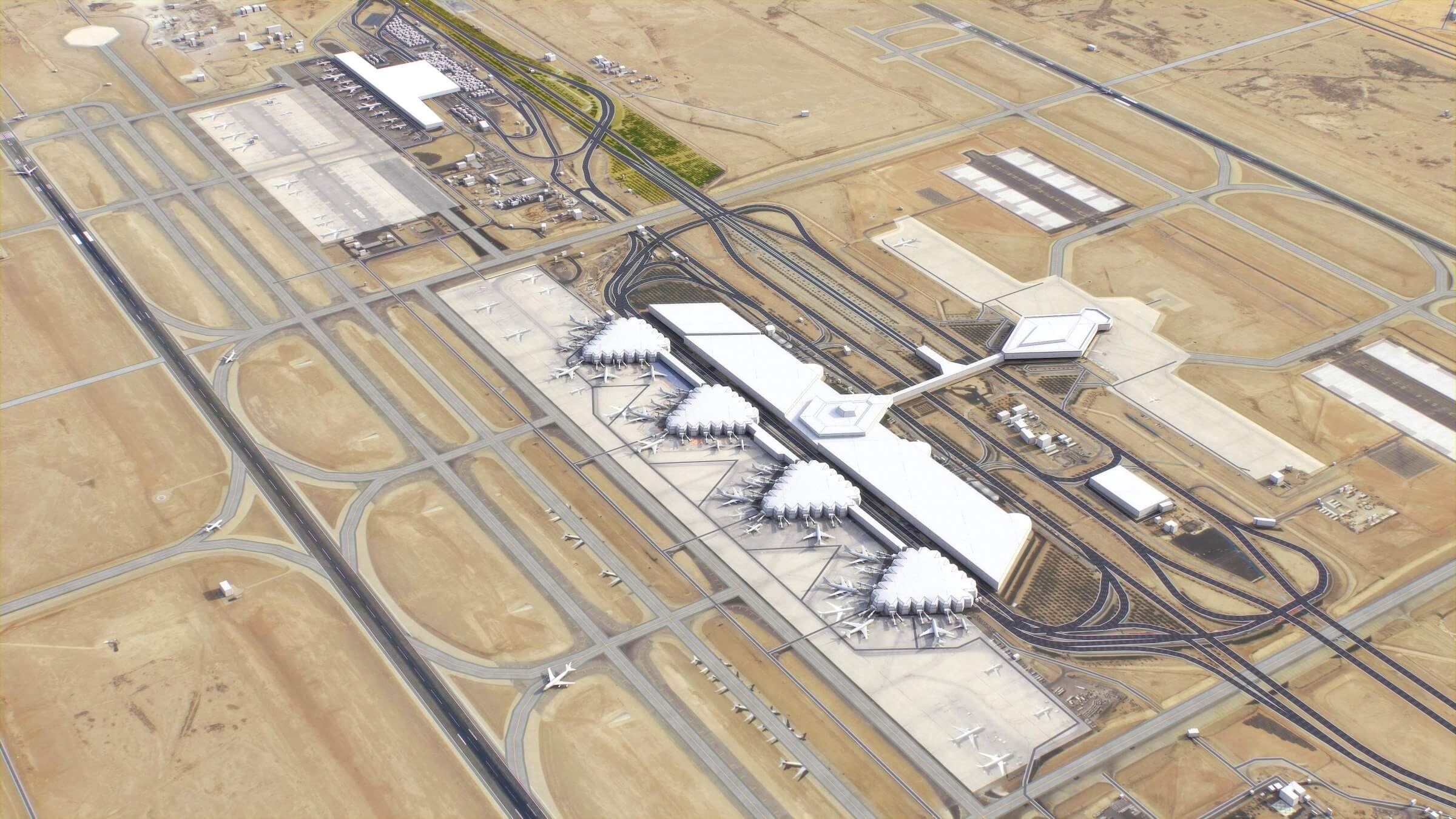 Riyadh King Khalid Airport - RUH 3D Model by 3dcitymodels