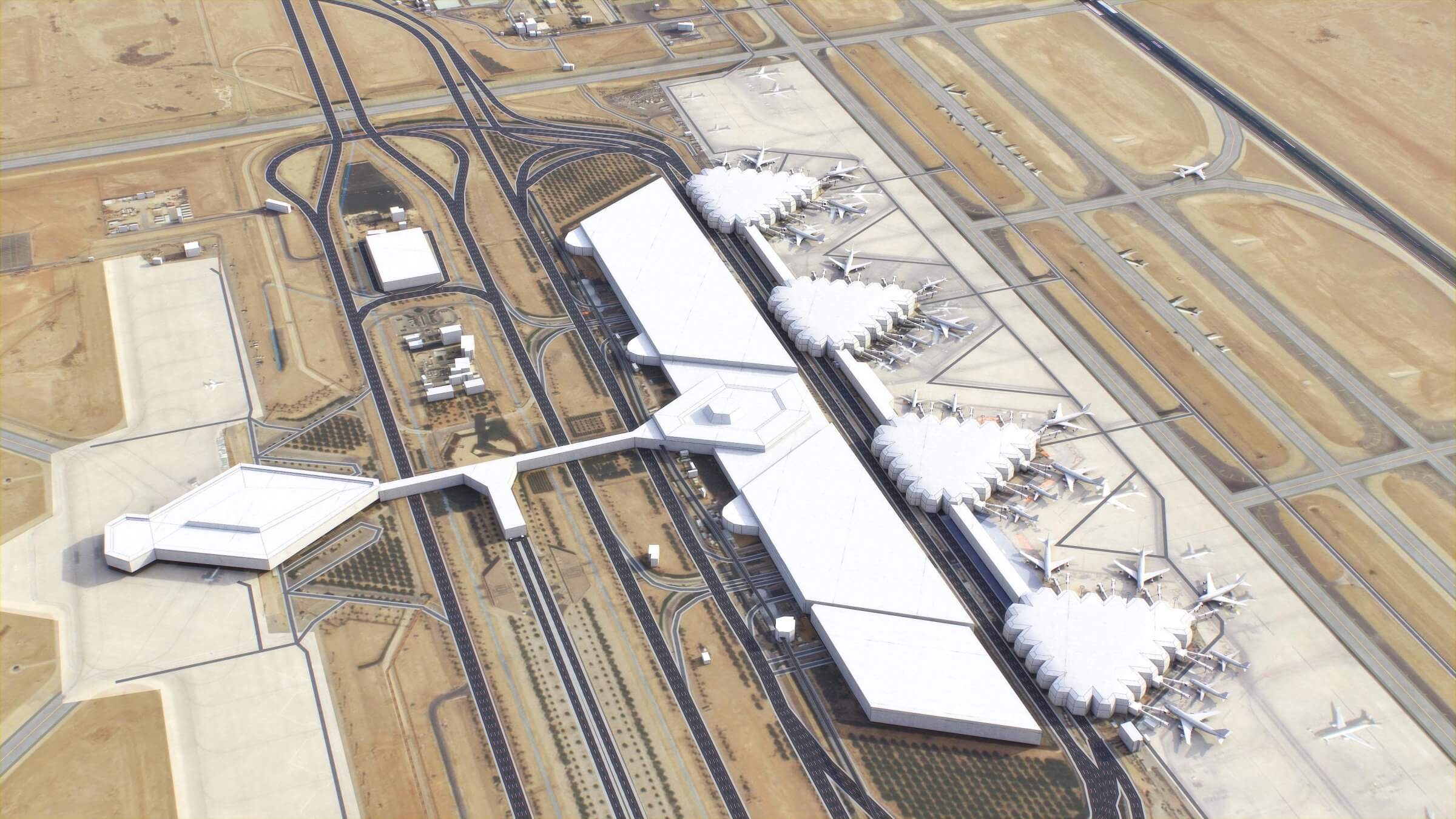 Riyadh King Khalid Airport - RUH 3D Model by 3dcitymodels
