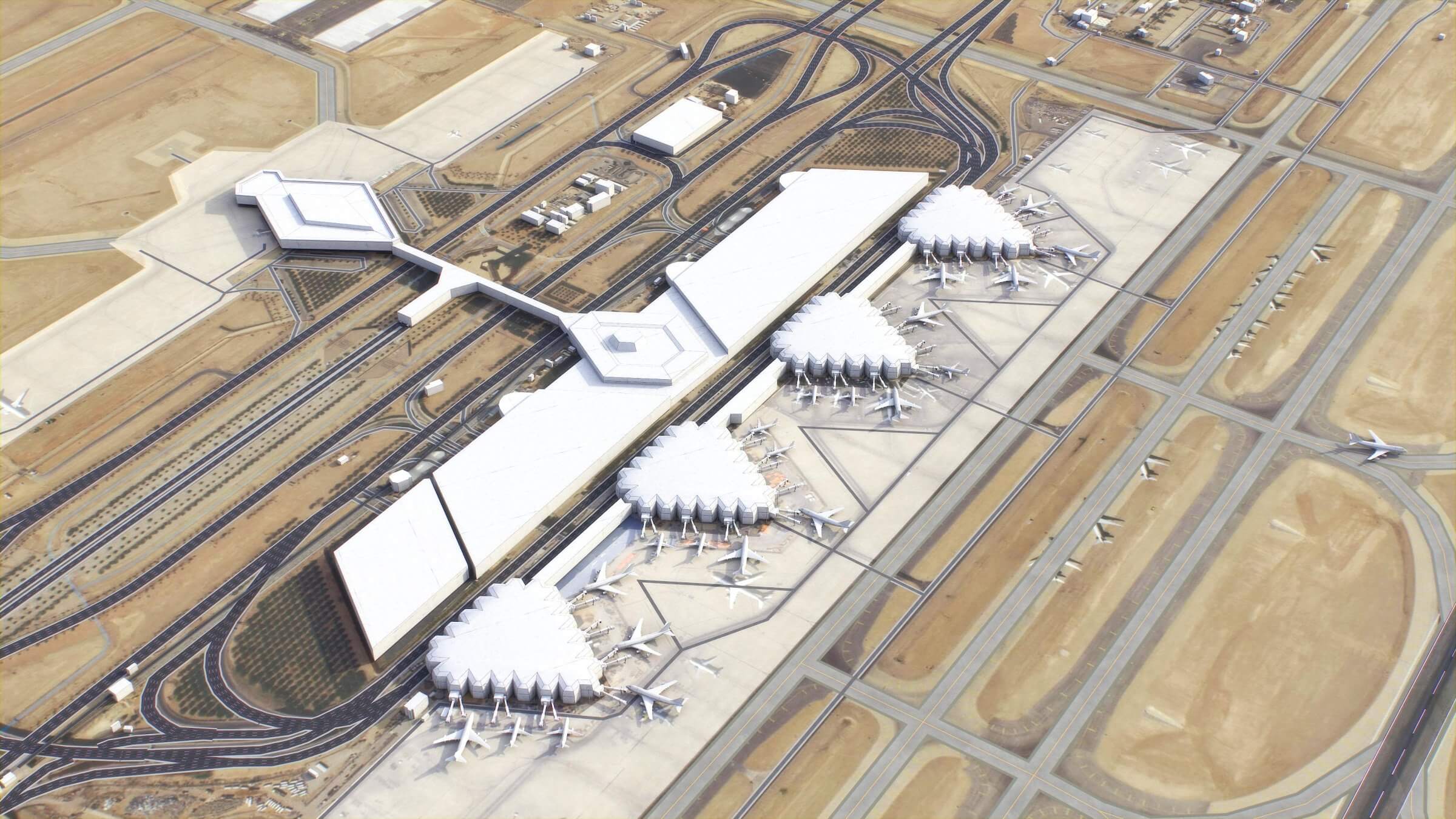 Riyadh King Khalid Airport - RUH 3D Model by 3dcitymodels