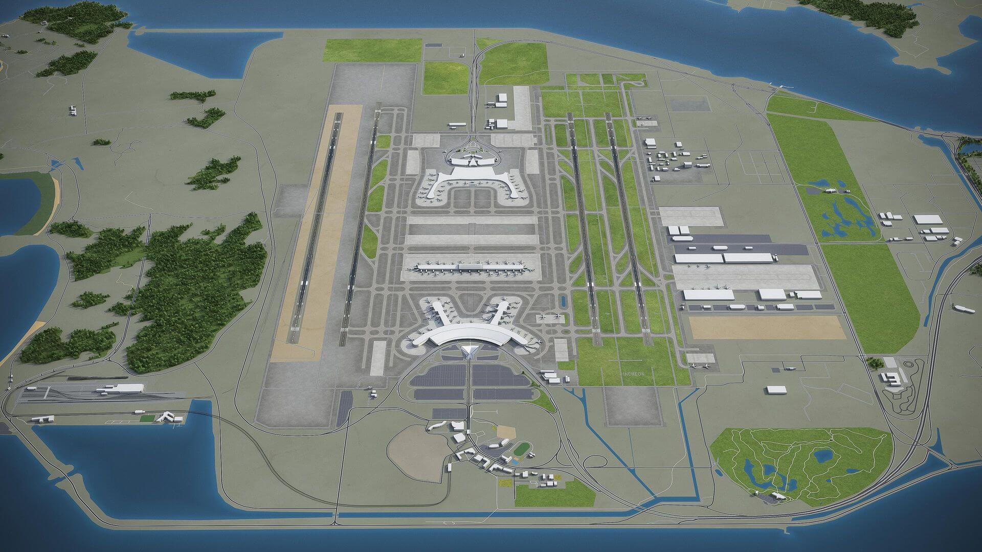 Seoul Incheon International Airport - ICN 3D Model by 3dcitymodels