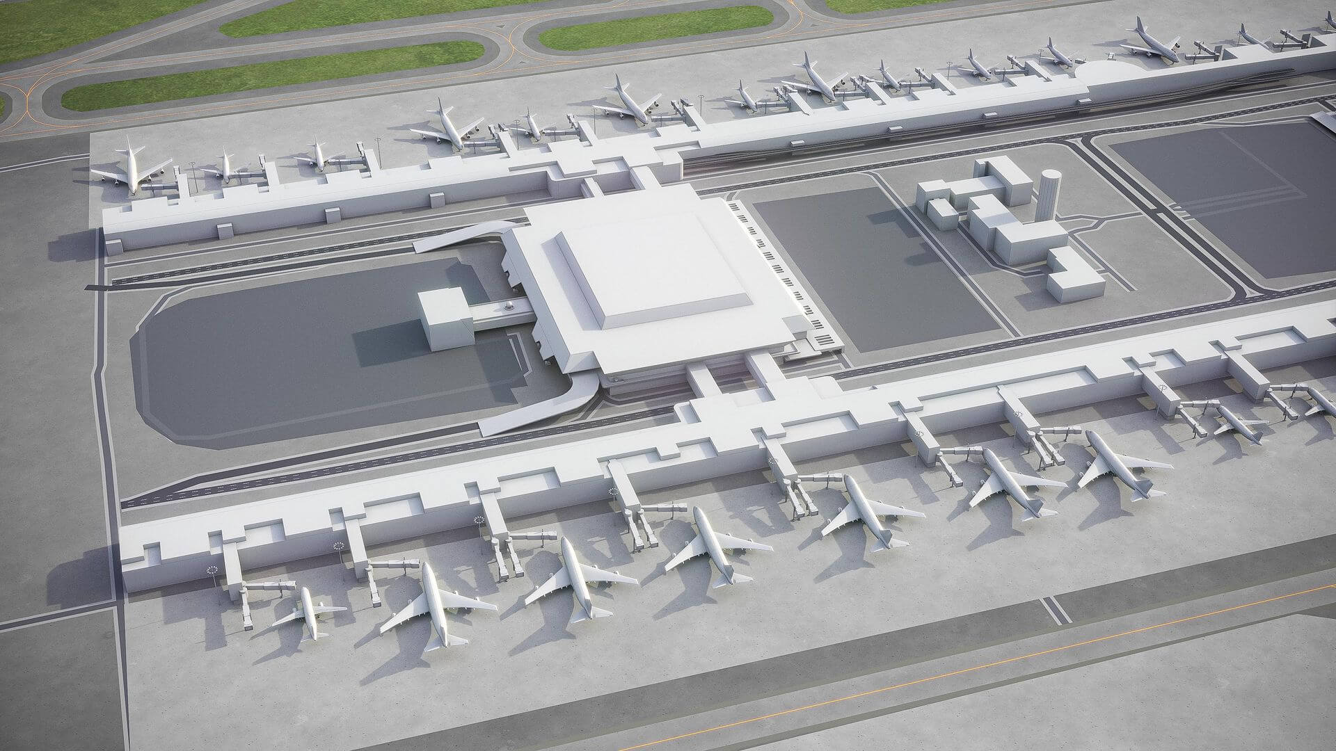Taiwan Taoyuan International Airport - TPE 3D Model by 3dcitymodels