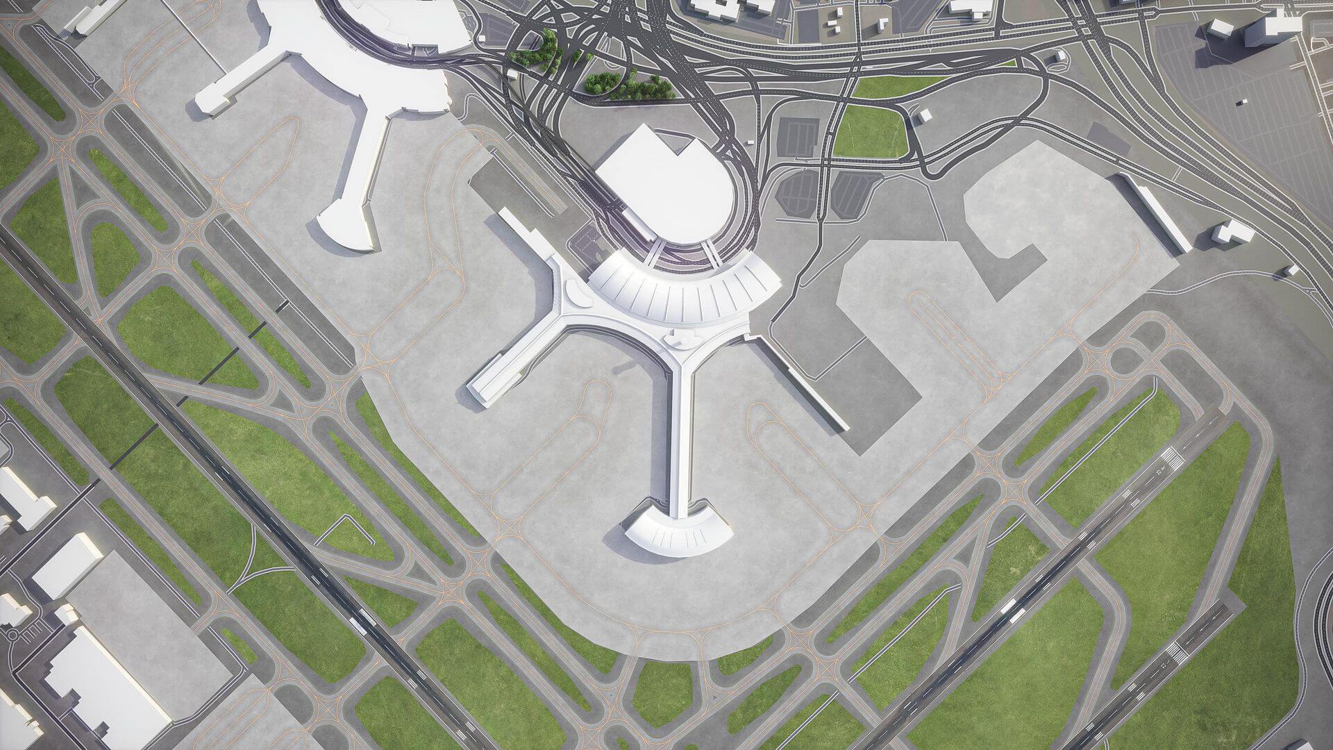 Toronto Pearson International Airport - YYZ 3D Model by 3dcitymodels