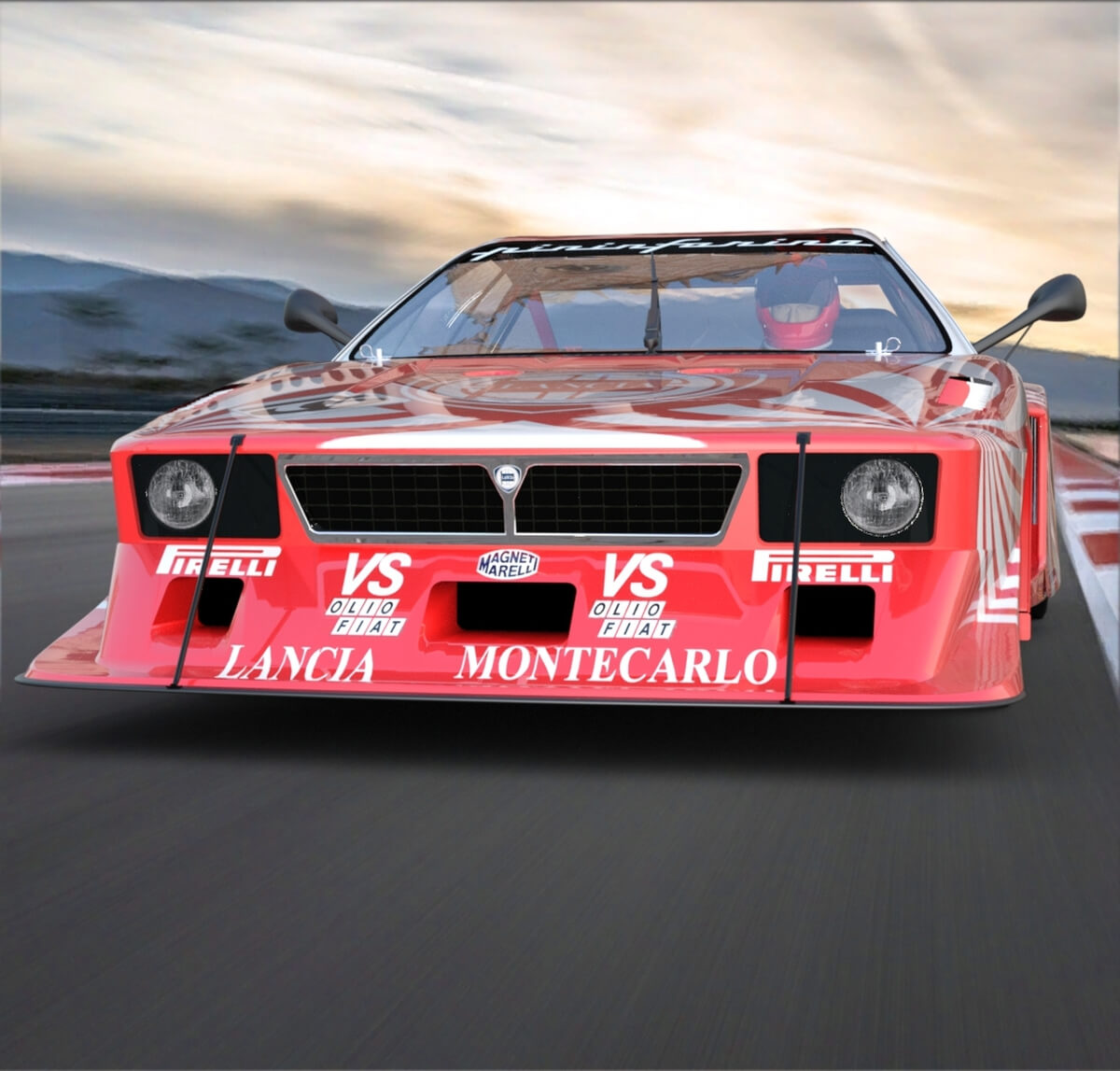 LANCIA MONTE CARLO TURBO 3D Render, Digital Art by 3DClassics