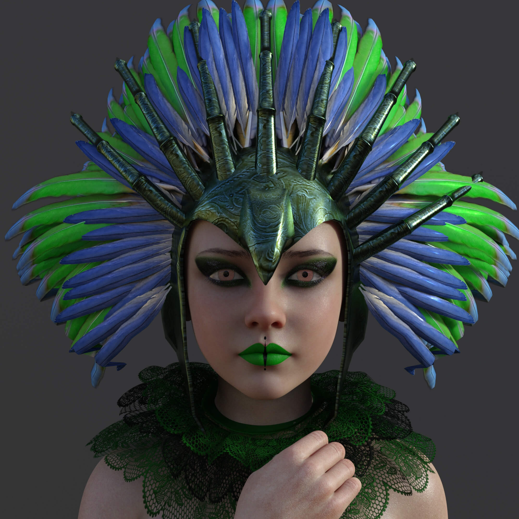 Amazon Warrior 3D Render | RenderHub Gallery