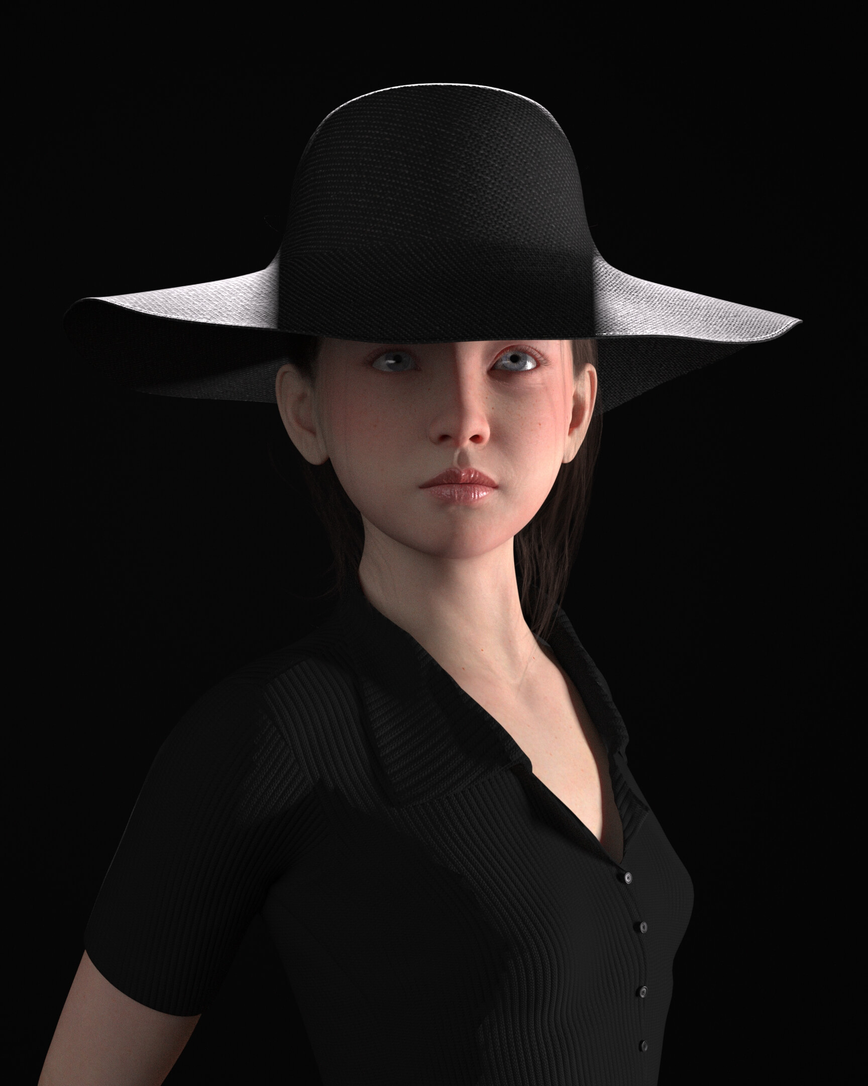 Black Hat 3D Render, Digital Art by 3ddased