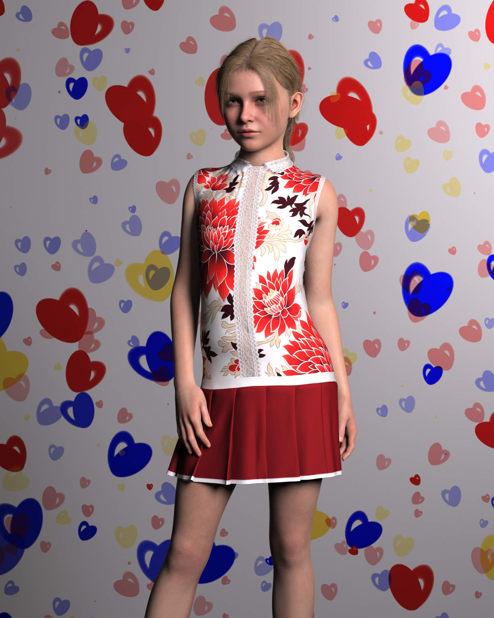 More KK Mila 3D Render, Digital Art by 3ddased