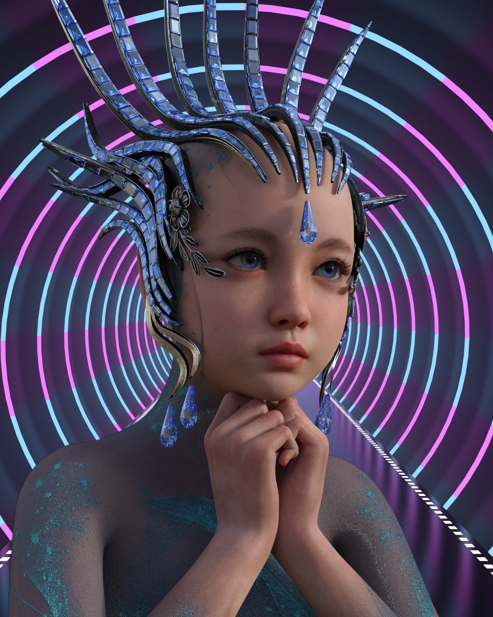 Not From Around Here, Are You 3D Render, Digital Art by 3ddased