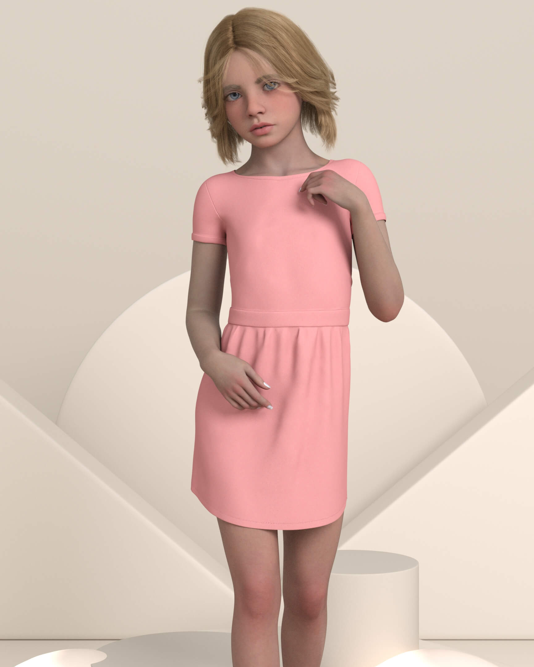 Three Portraits of BG3D Zelinda 3D Render, Digital Art by 3ddased