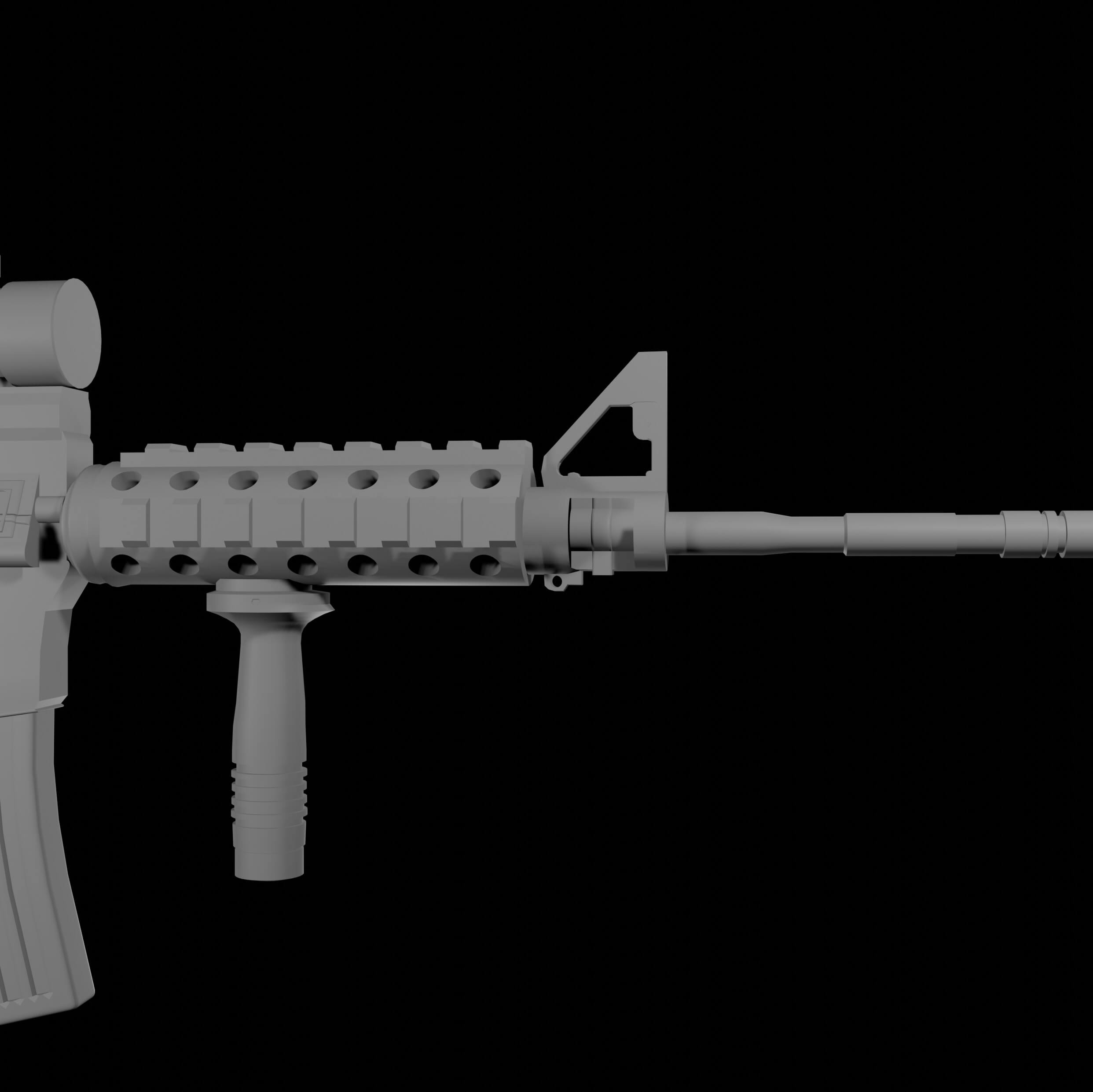 M4A1 Assault Rifle - 3D Model by 3dDesignDave