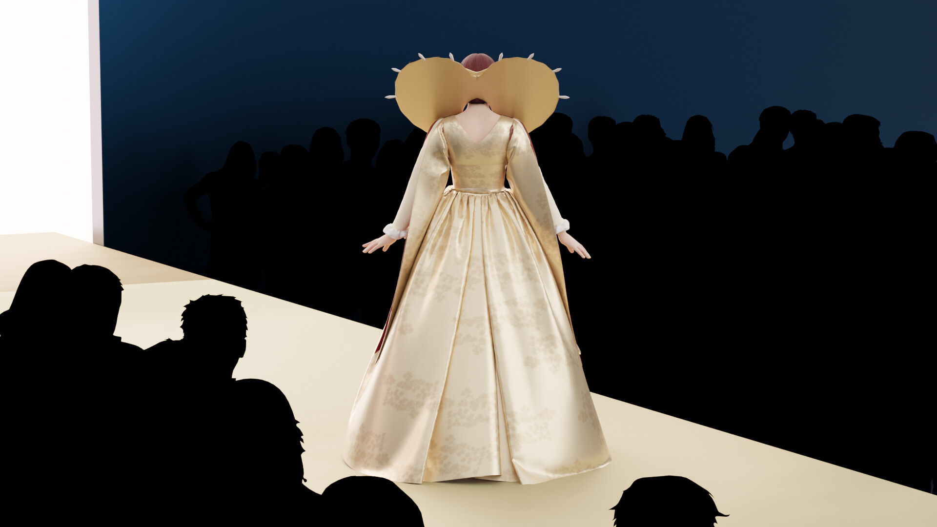 Elizabeth I's Gown Historical Clothing - 3D Model by 3deelee