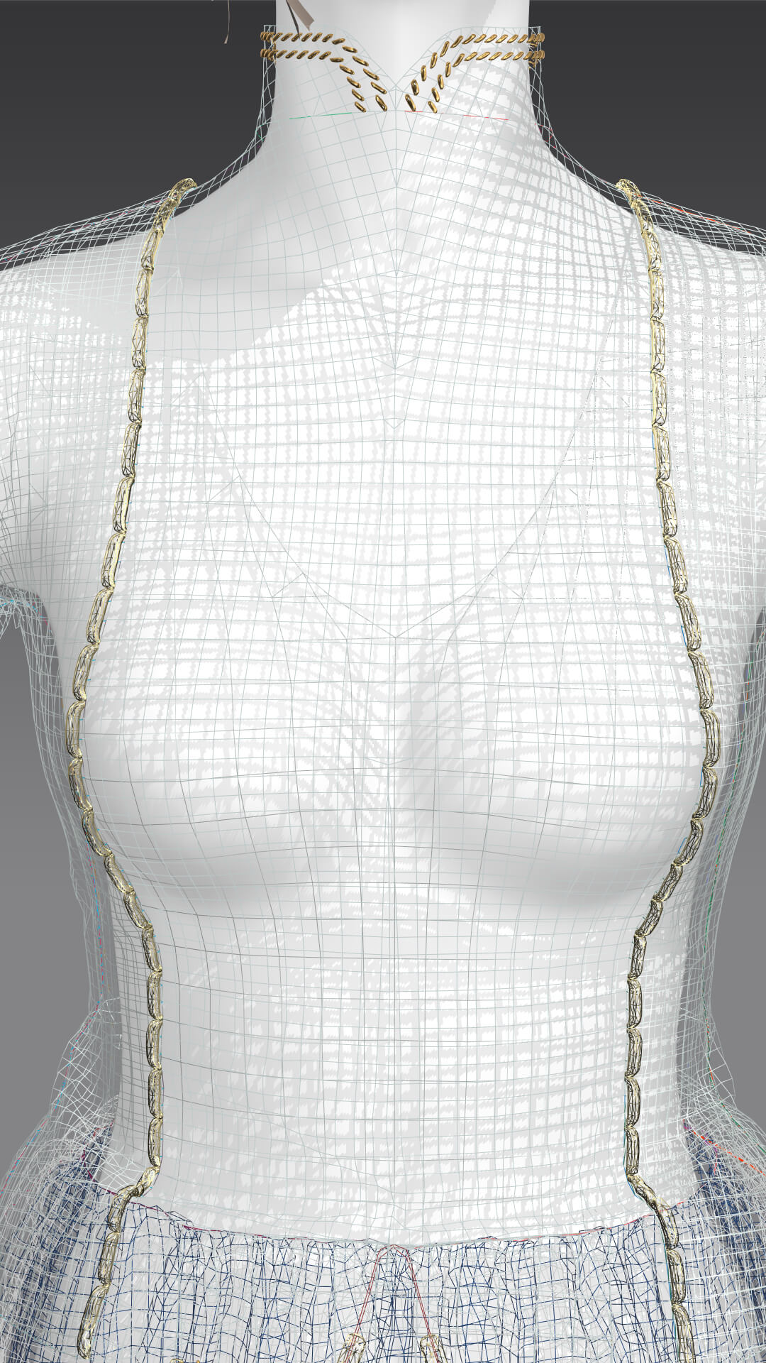 Hanfu-Cheongsam High-Poly 3D Model by 3deelee