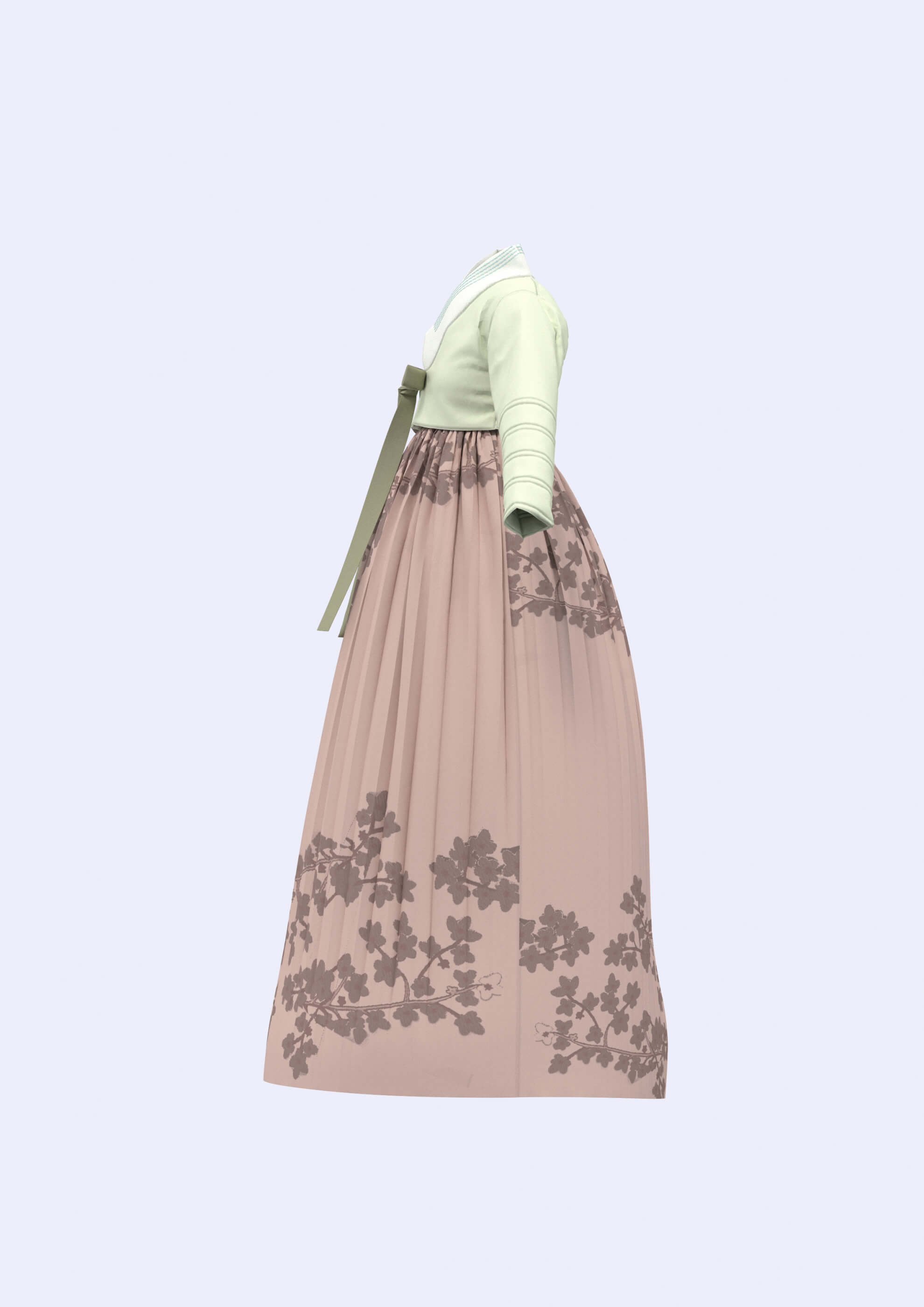 Hanfu-Hanbok High-Poly 3D Model by 3deelee