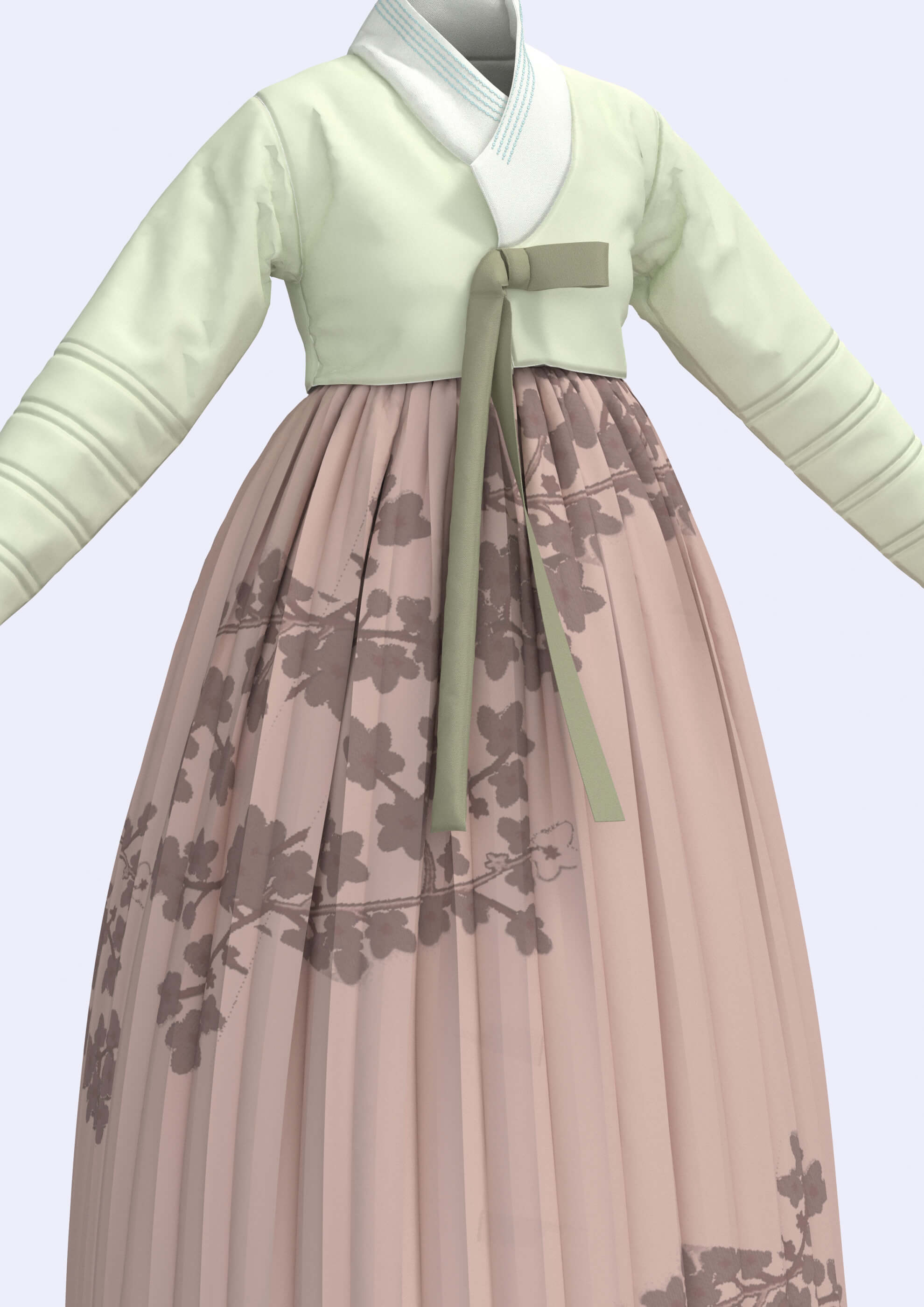Hanfu-Hanbok High-Poly 3D Model by 3deelee