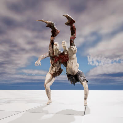 Monster 12 Game Ready Animated 3D Model by 3deeper