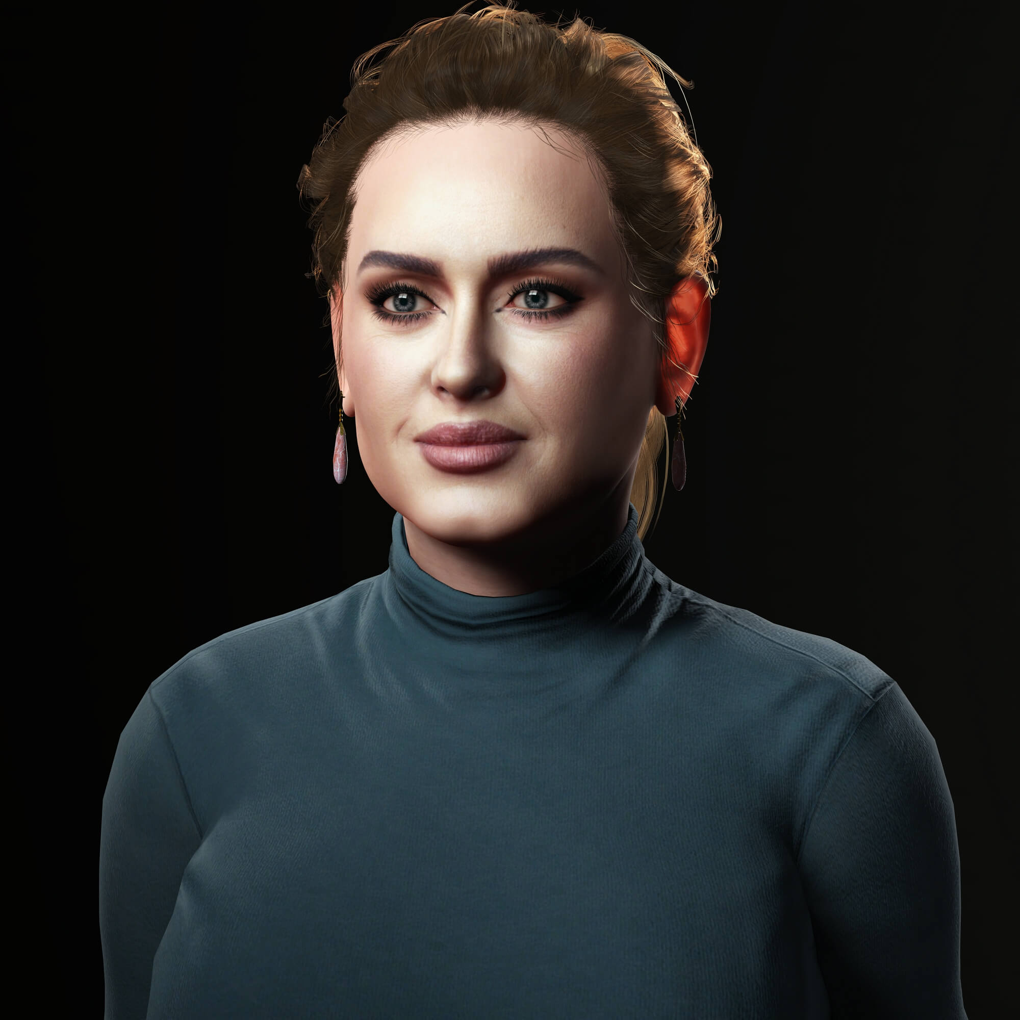 Adele Character 3D Model Low Poly 3D Model by 3designer94