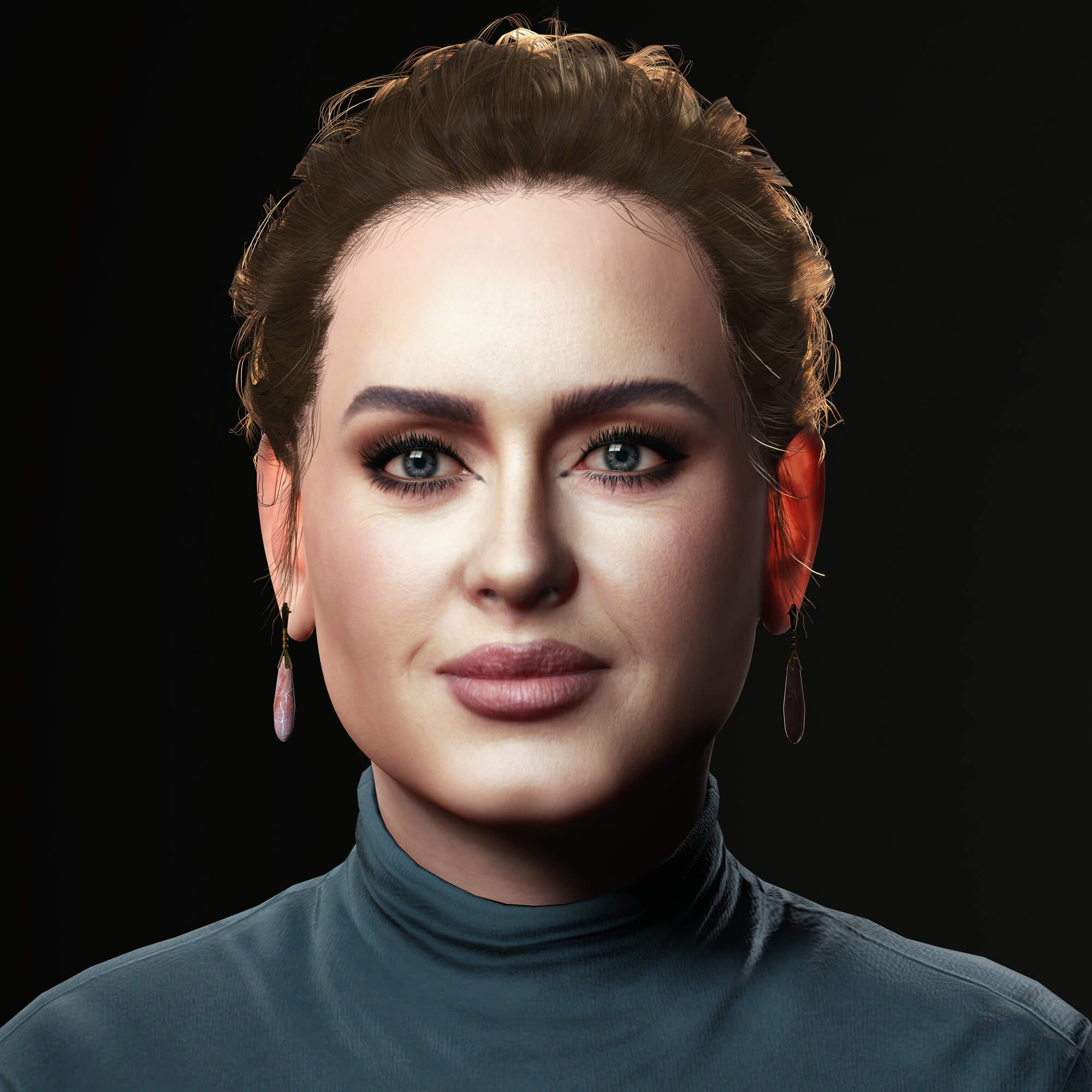 Adele Character 3D Model Low Poly 3D Model by 3designer94