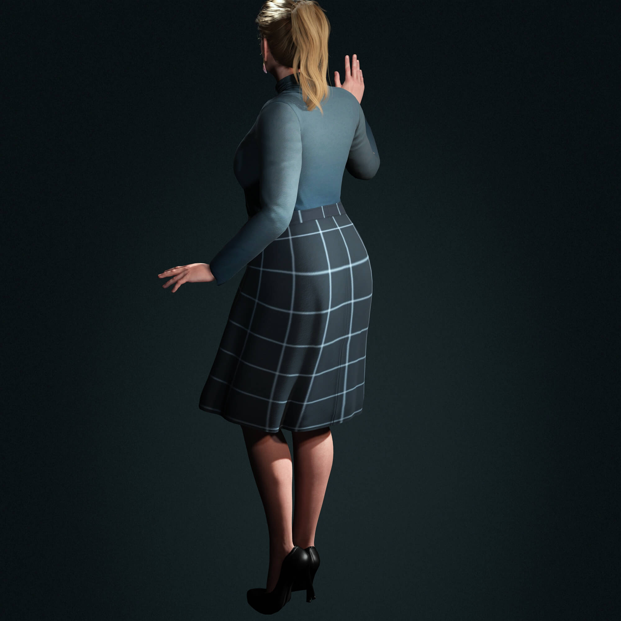 Adele Character 3D Model Low Poly 3D Model by 3designer94