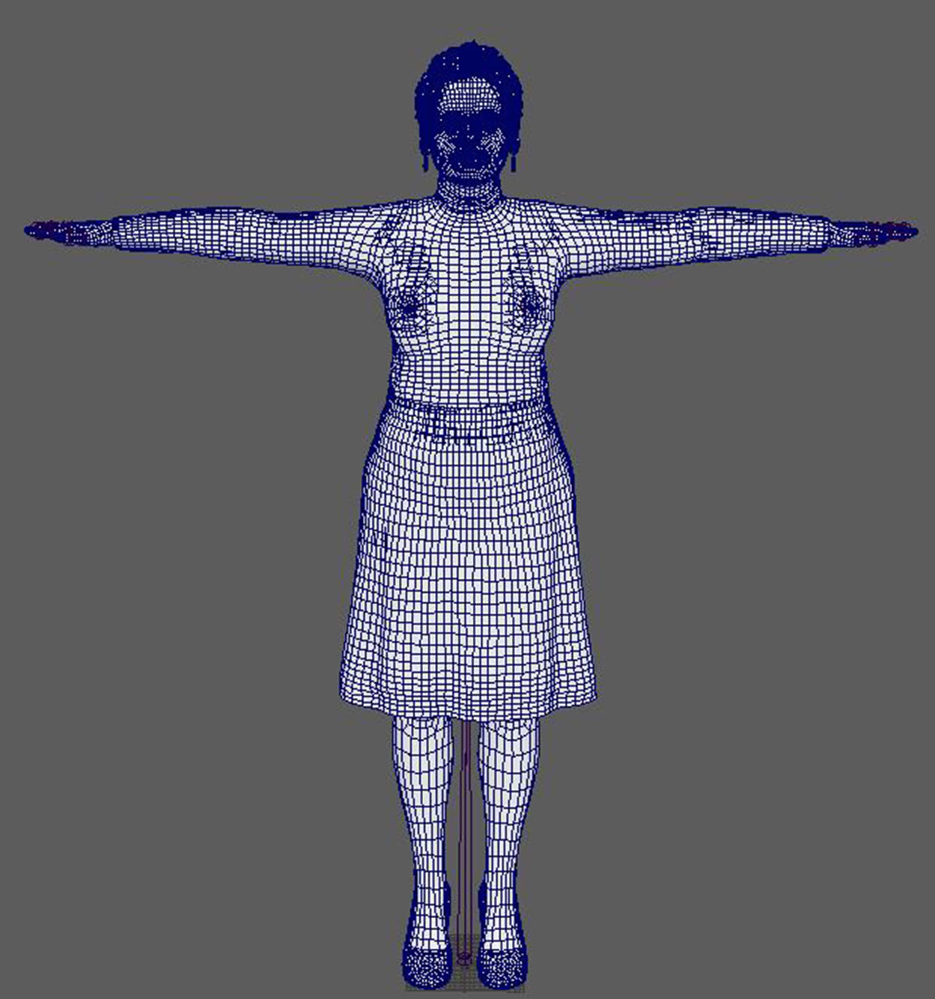 Adele Character 3D Model Low Poly 3D Model by 3designer94