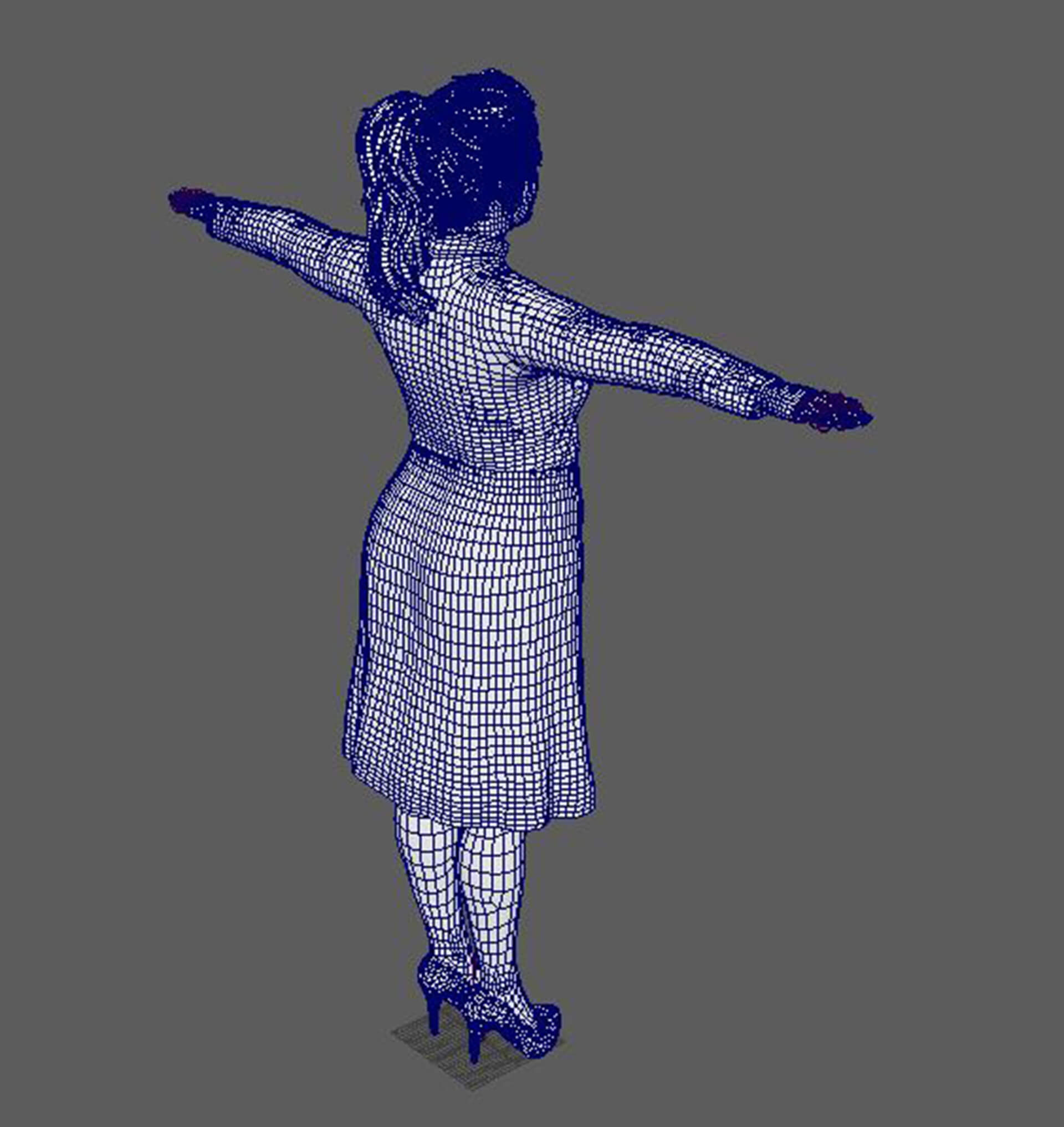 Adele Character 3D Model Low Poly 3D Model by 3designer94