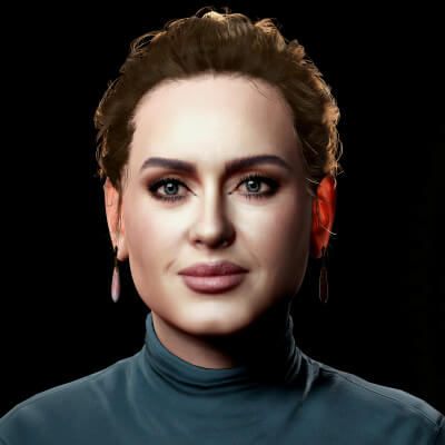 Adele Character 3D Model Low Poly 3D Model by 3designer94