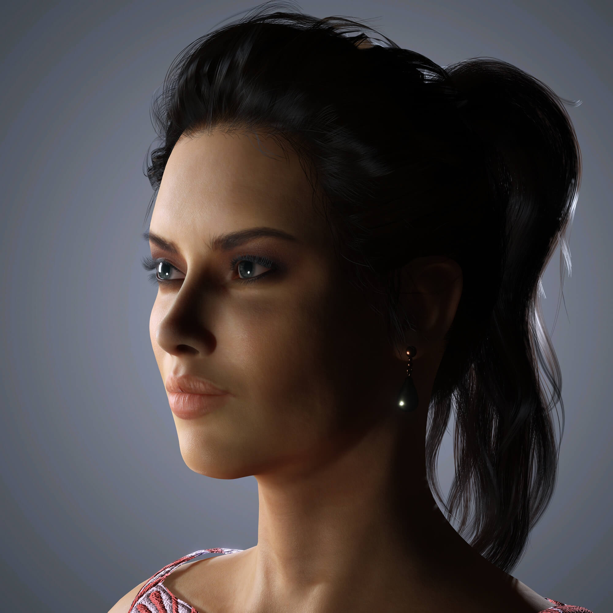 Adriana Lima Character 3D Model Low Poly 3D Model by 3designer94