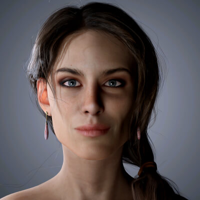 Alexa Chung Character 3D Model Low-Poly 3D Model by 3designer94