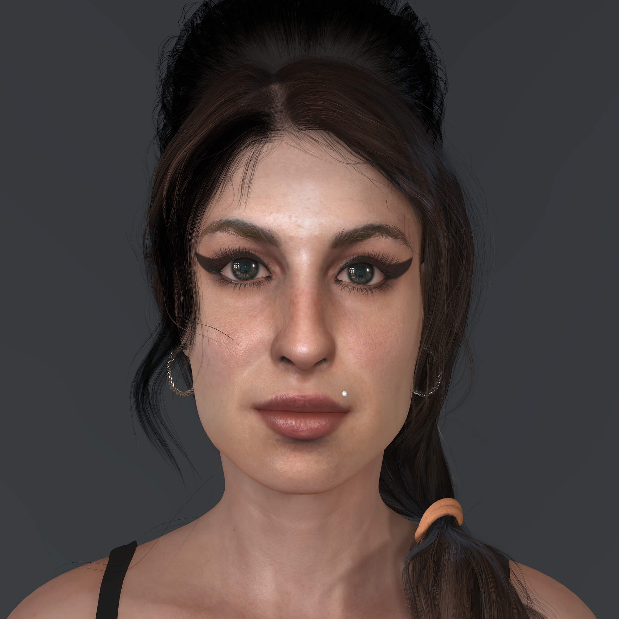 Amy Winehouse 3D Model Low Poly by 3designer94