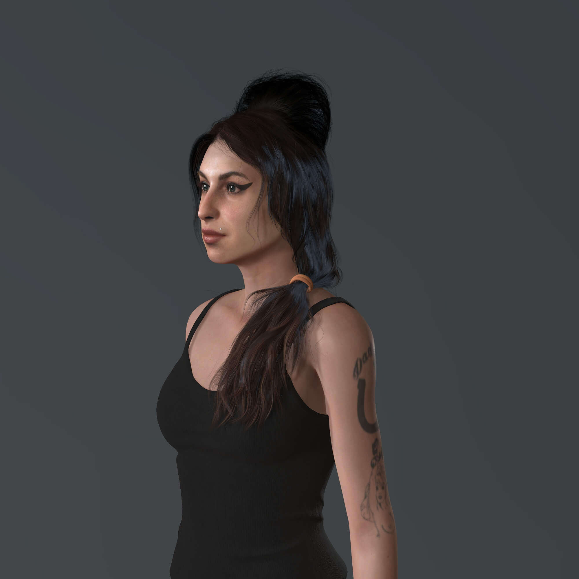 Amy Winehouse 3D Model Low Poly by 3designer94