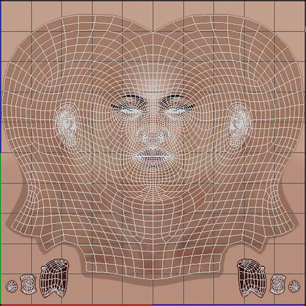 Amy Winehouse 3D Model Low Poly by 3designer94