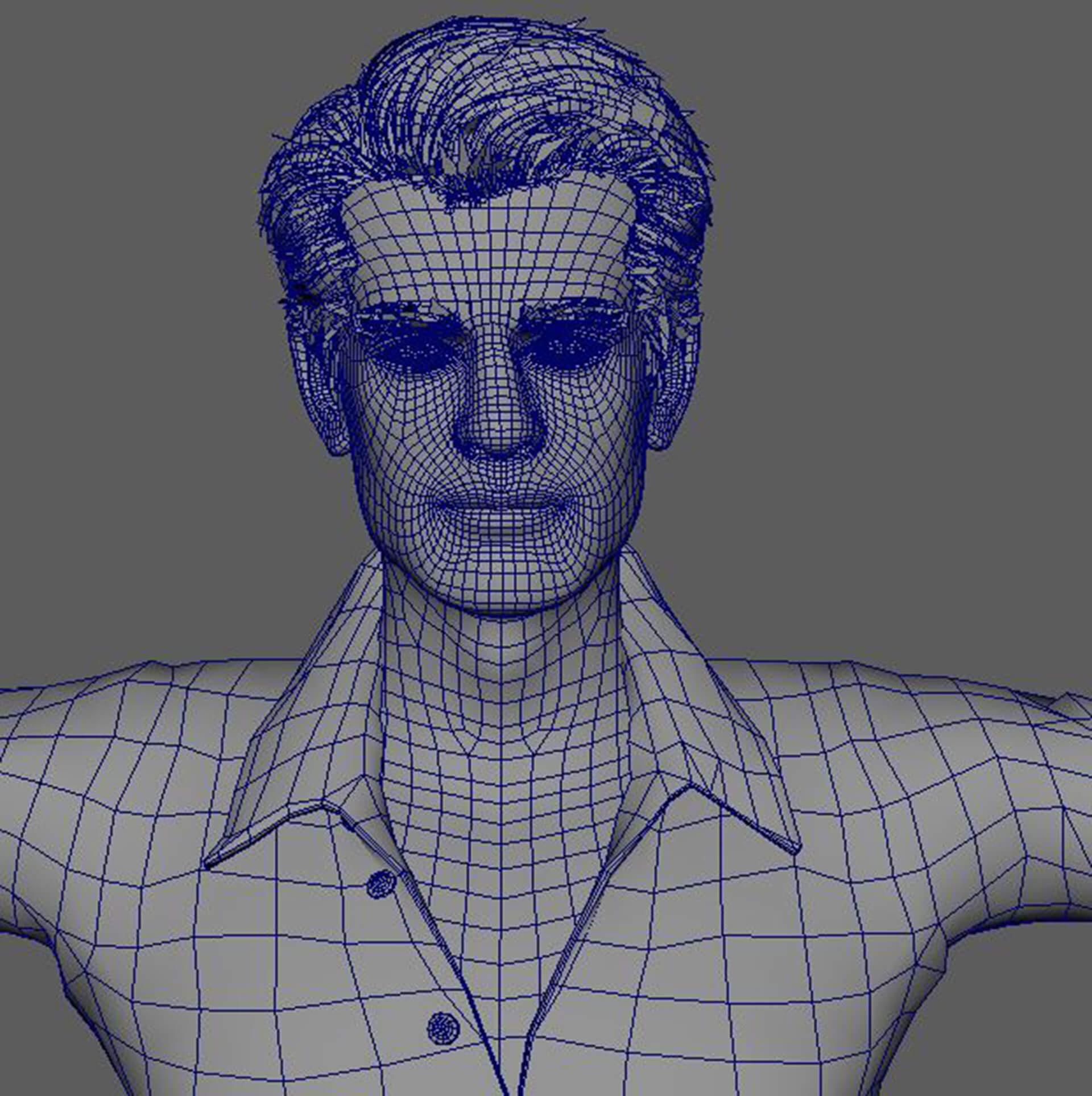 Andrew Garfield Character 3D Model Low-Poly by 3designer94