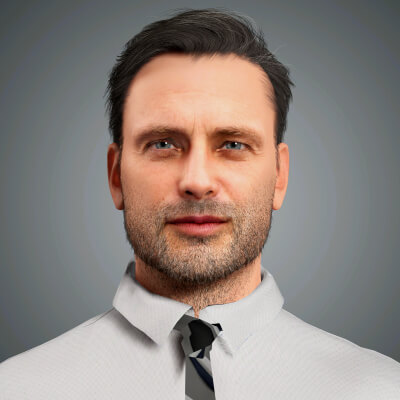 Andrew Lincoln Character Low Poly 3D Model by 3designer94
