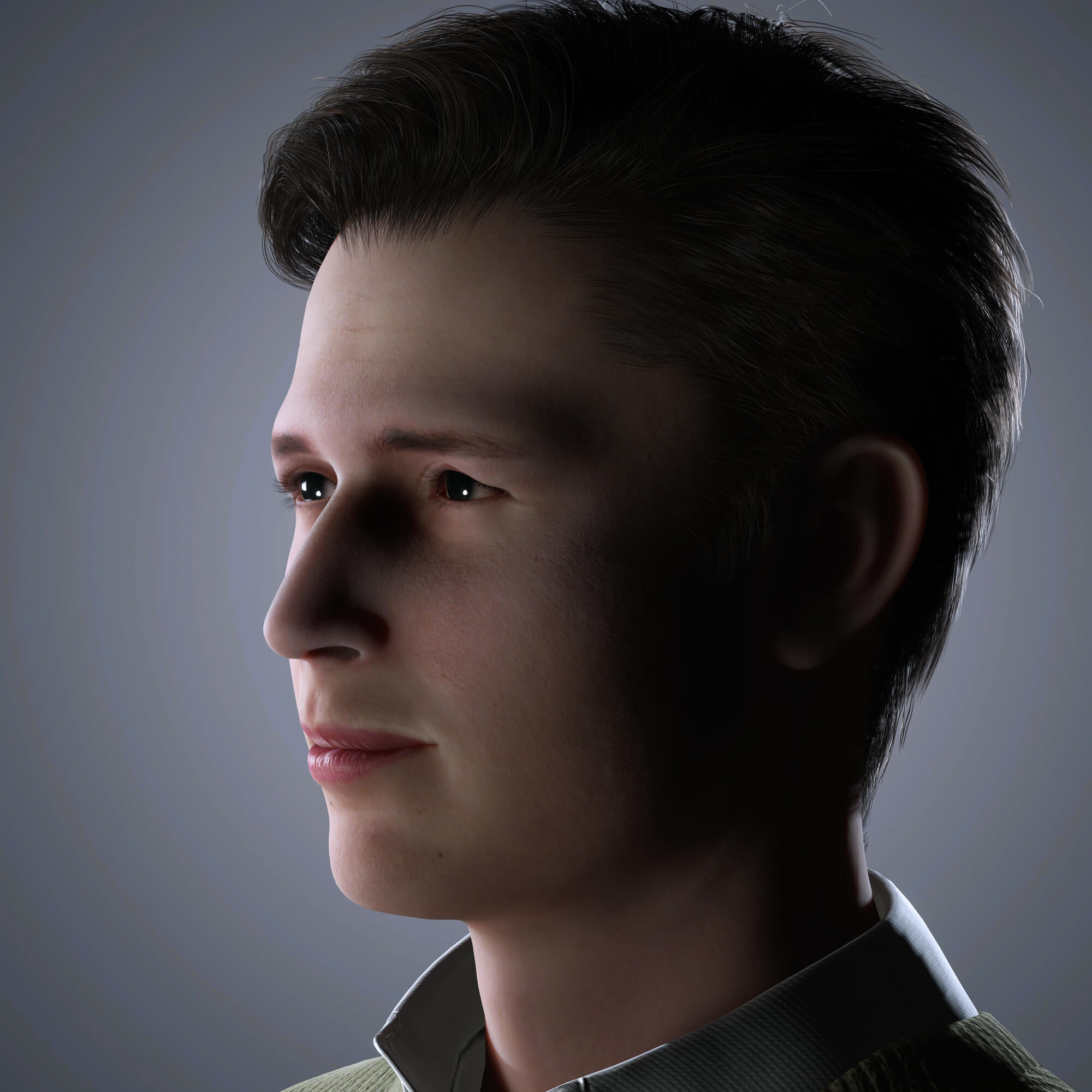 Ansel Elgort Character 3D Model Low-poly 3D model by 3designer94