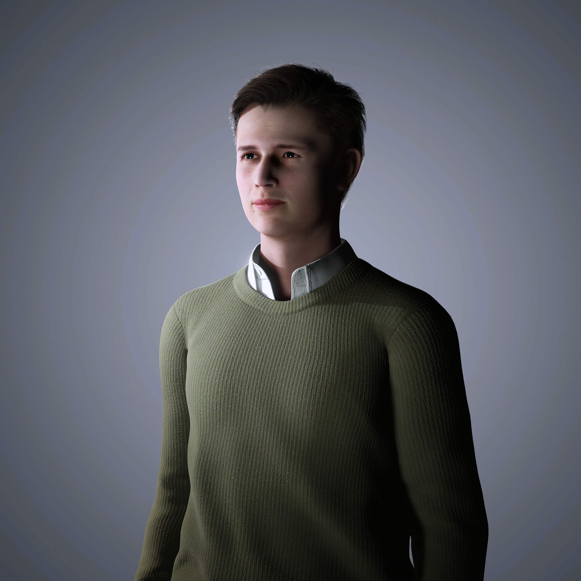 Ansel Elgort Character 3D Model Low-poly 3D model by 3designer94