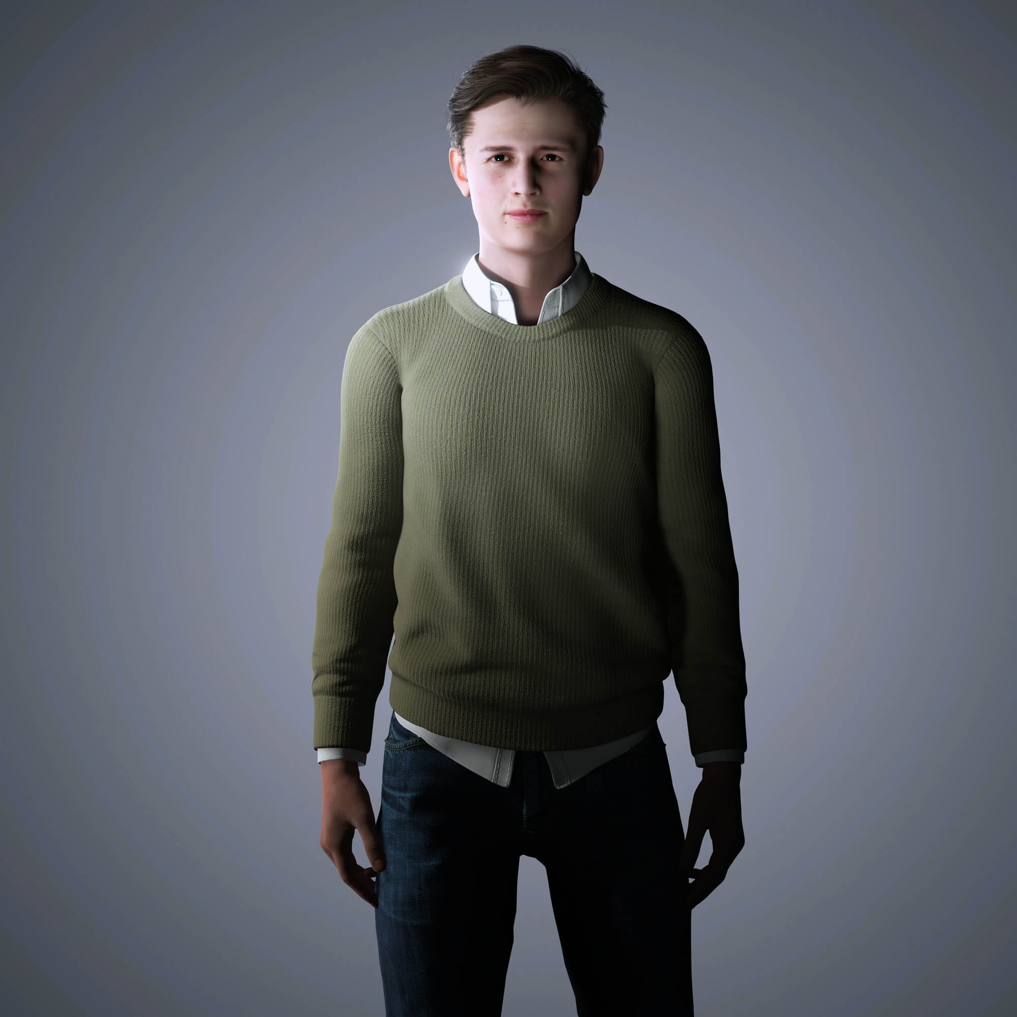 Ansel Elgort Character 3D Model Low-poly 3D model by 3designer94