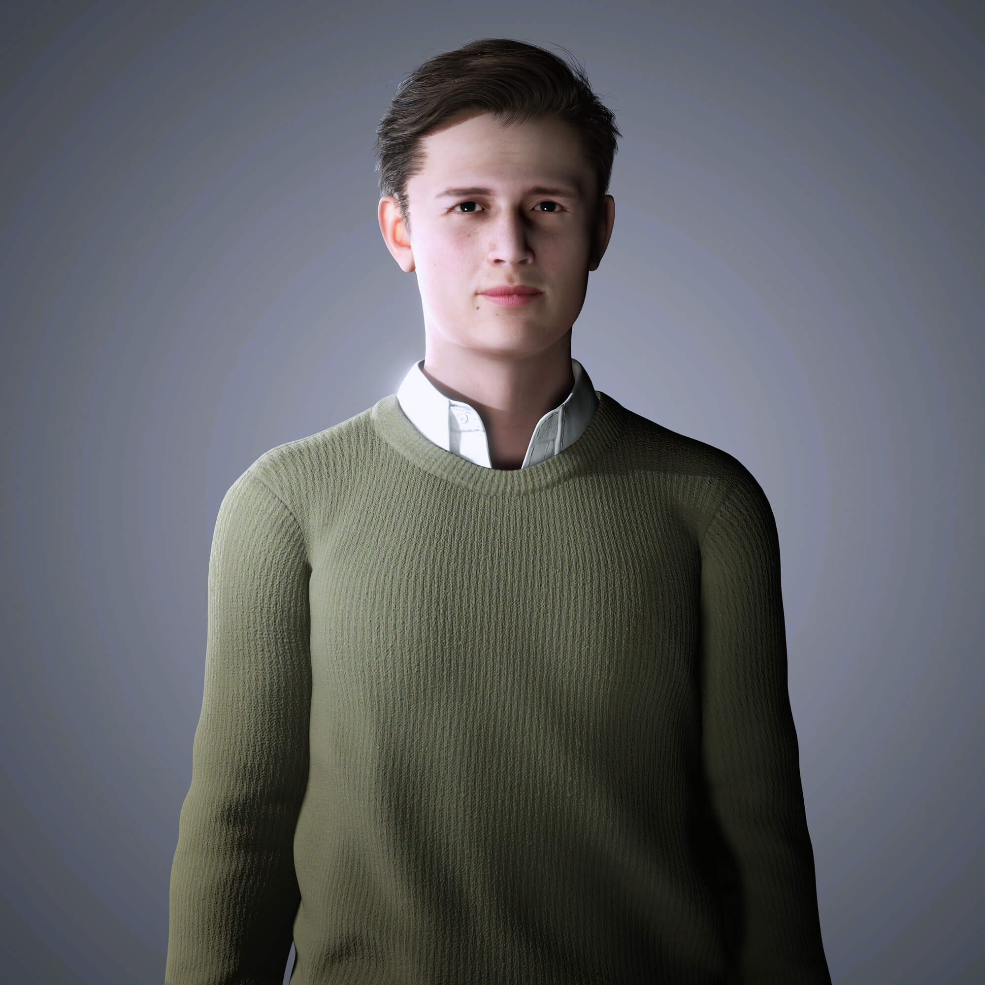 Ansel Elgort Character 3D Model Low-poly 3D model by 3designer94