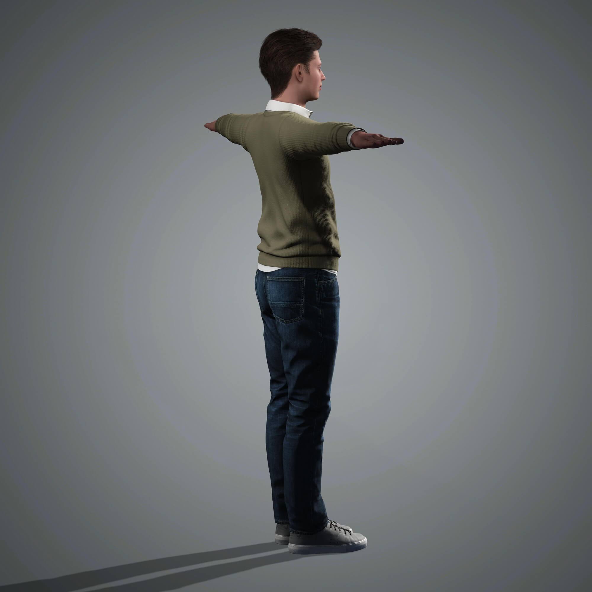 Ansel Elgort Character 3D Model Low-poly 3D model by 3designer94