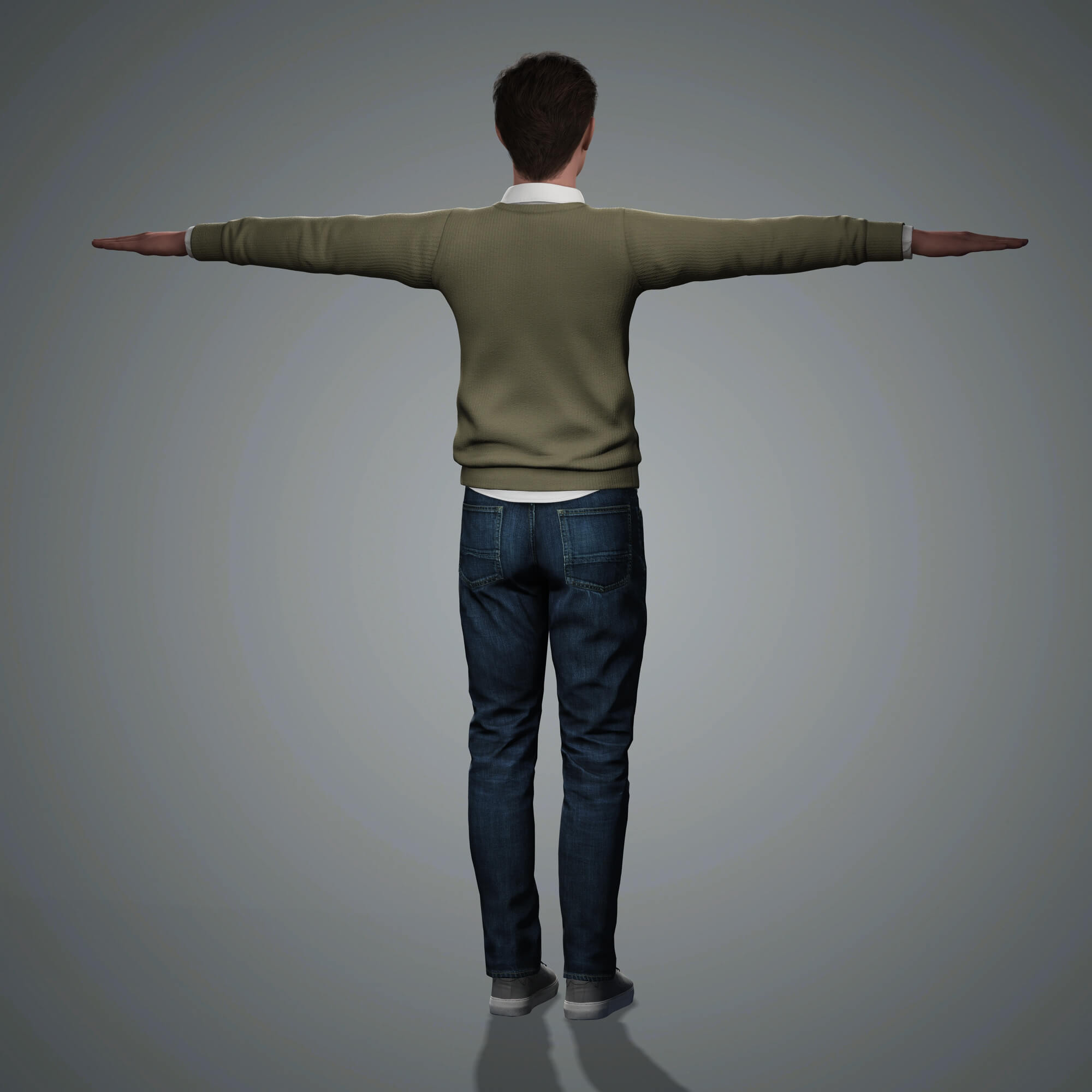 Ansel Elgort Character 3D Model Low-poly 3D model by 3designer94